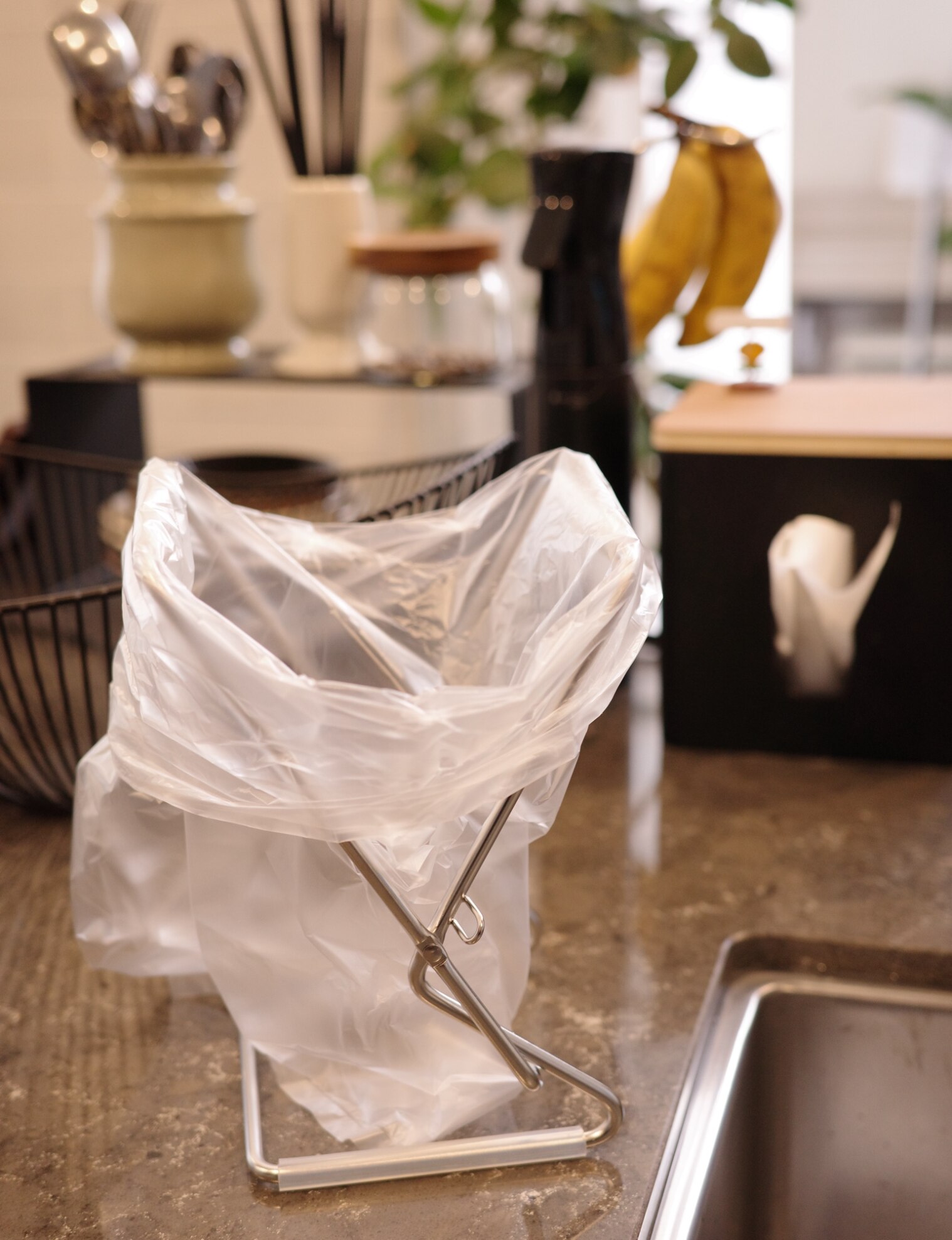 【KEYUCA公式店】ケユカ Oacs スタンドダストバッグホルダー[ゴミ袋スタンド コンパクト ゴミ袋ホルダー ポリ袋ホルダー 折りたたみ ポリ袋スタンド ダスト キッチン キッチングッズ ...