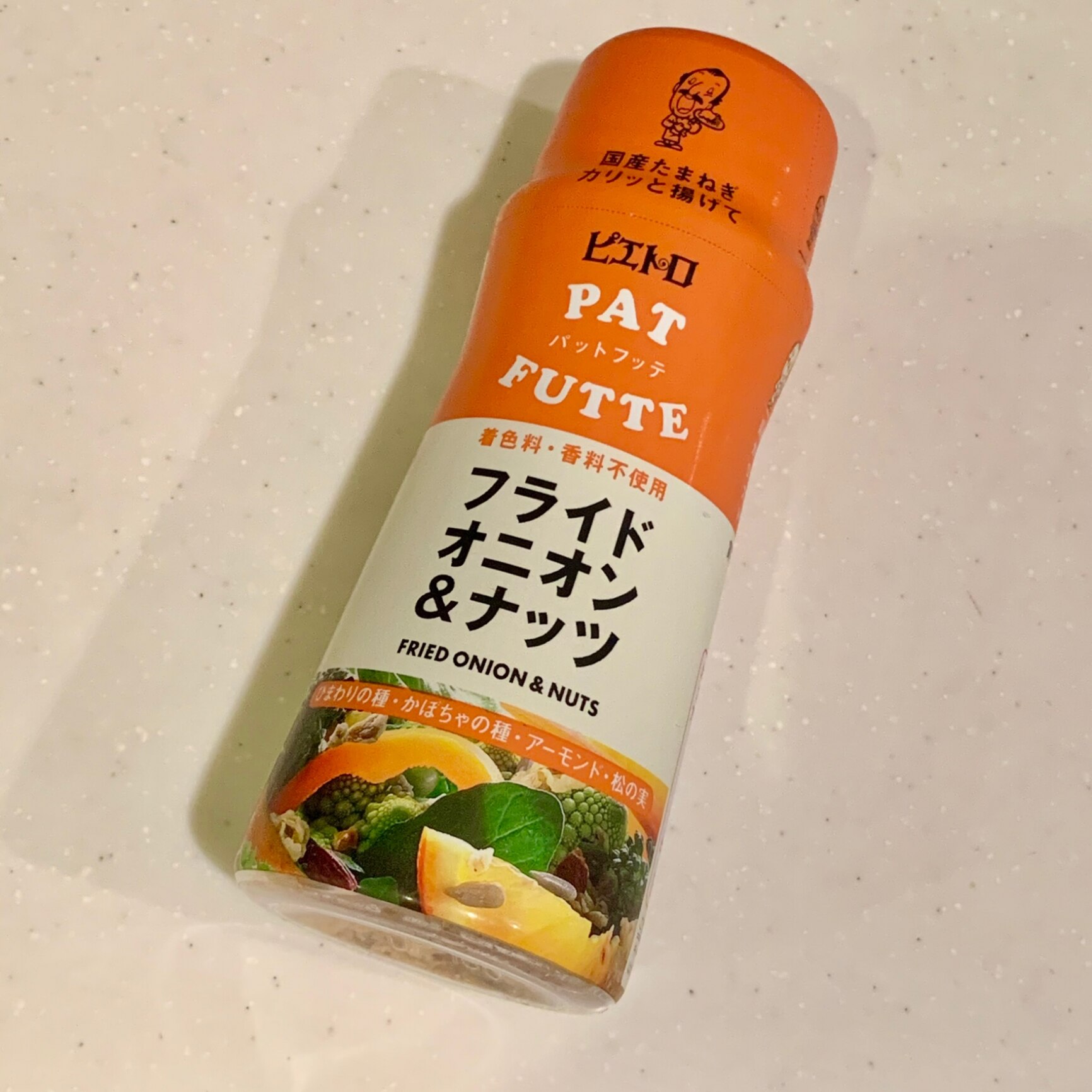 ピエトロ PATFUTTE フライドオニオン＆ナッツ 70gペットボトル×6本入｜ 送料無料 一般食品 調味料 トッピング 玉葱 玉ねぎ