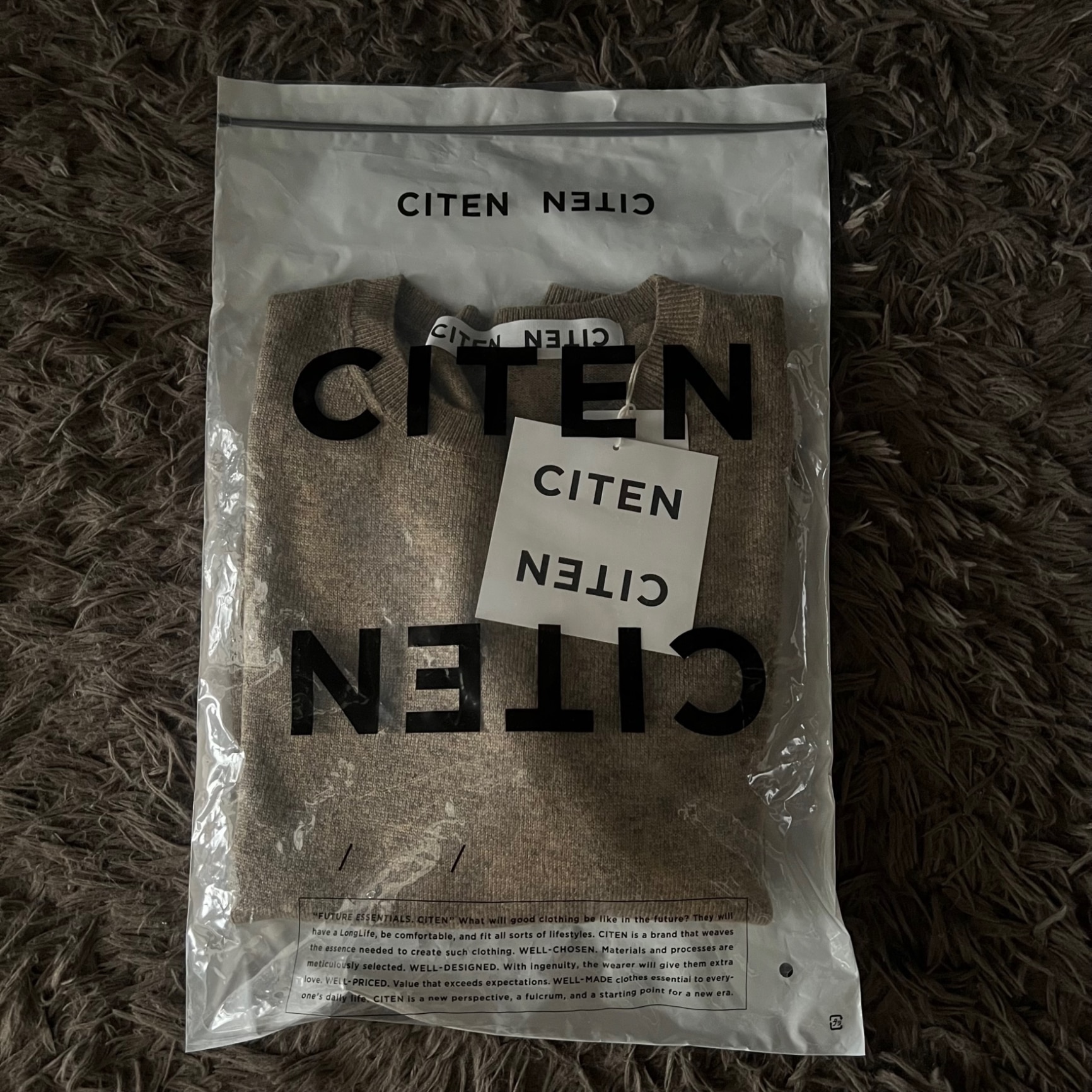 【SALE／40%OFF】CITEN ＜CITEN＞ハイゲージ ルーズニット シテン トップス ニット ベージュ グレー レッド