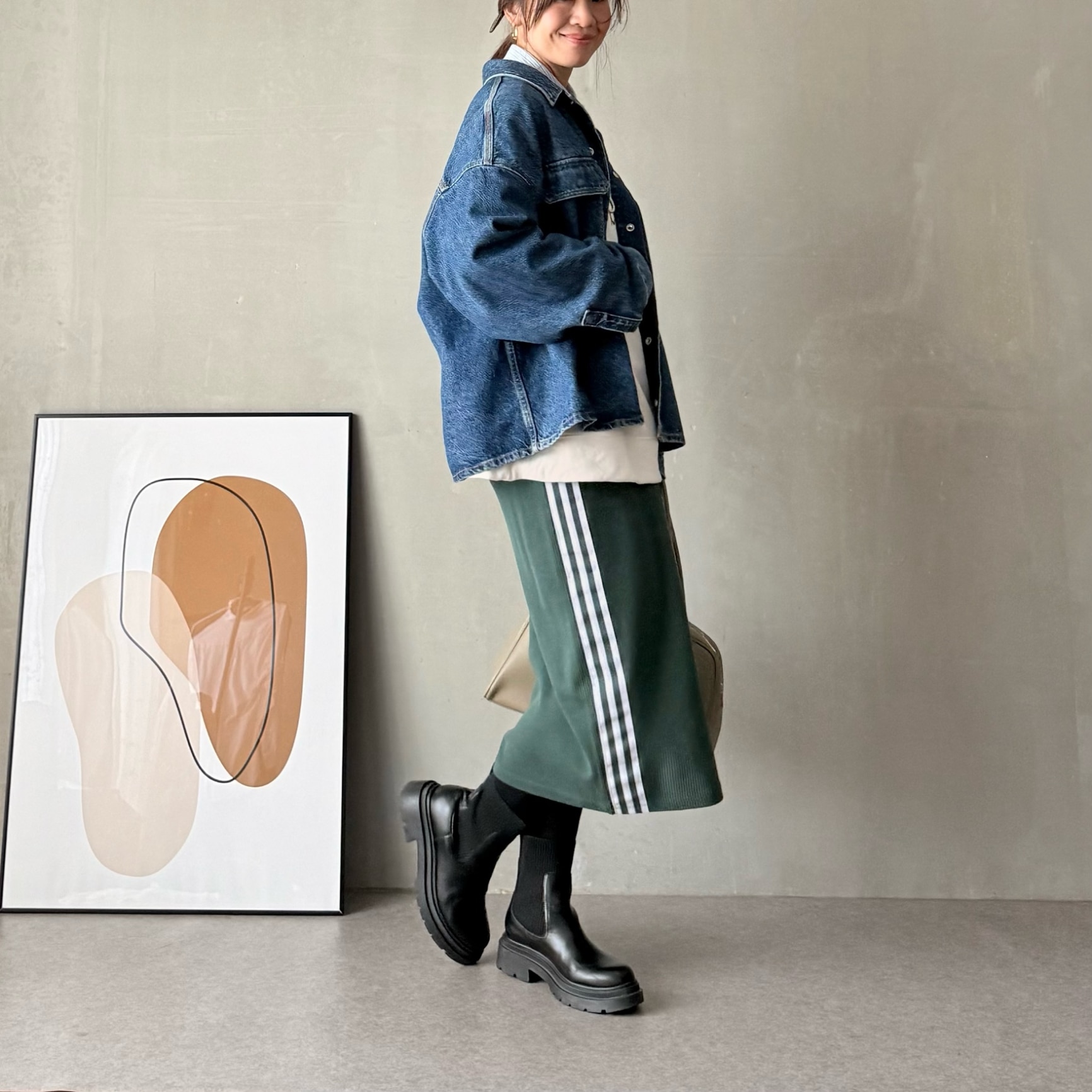 【公式】アディダス adidas 返品可 ライフスタイル ニットスカート オリジナルス レディース ウェア・服 スカート 緑 グリーン IW3167