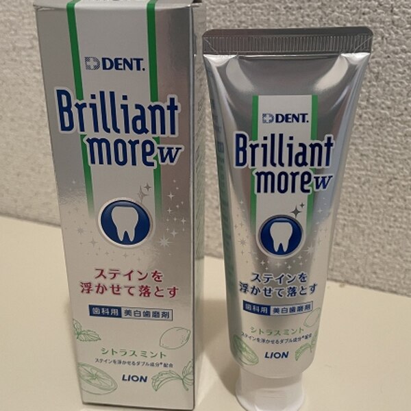 【★ポイント5倍 7/13 0:00 -7/15 23:59】ライオン ブリリアントモア W アプリコットミント 1本(90g) DENT.Brilliant more W リニューアル品 ...