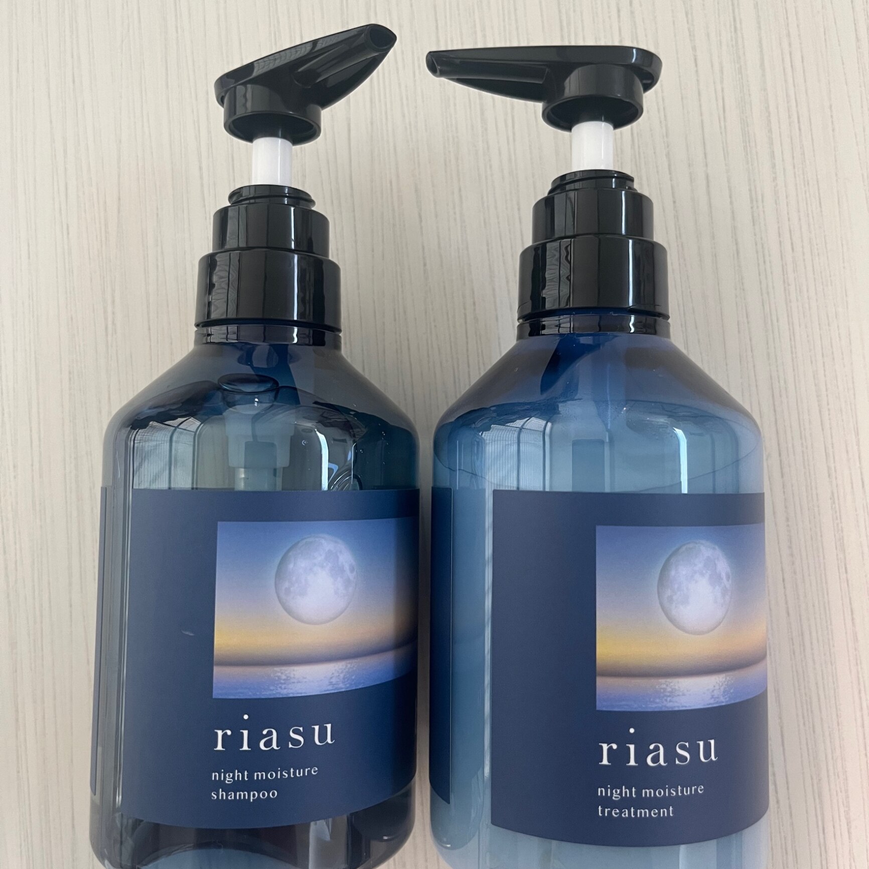 riasu リアス ディープ モイスチャー CICA シャンプー トリートメント 各1本 [ 美容室専売品 ナイトケア 保湿 ダメージ補修 パサつき くせ毛] b.ris ビーリス