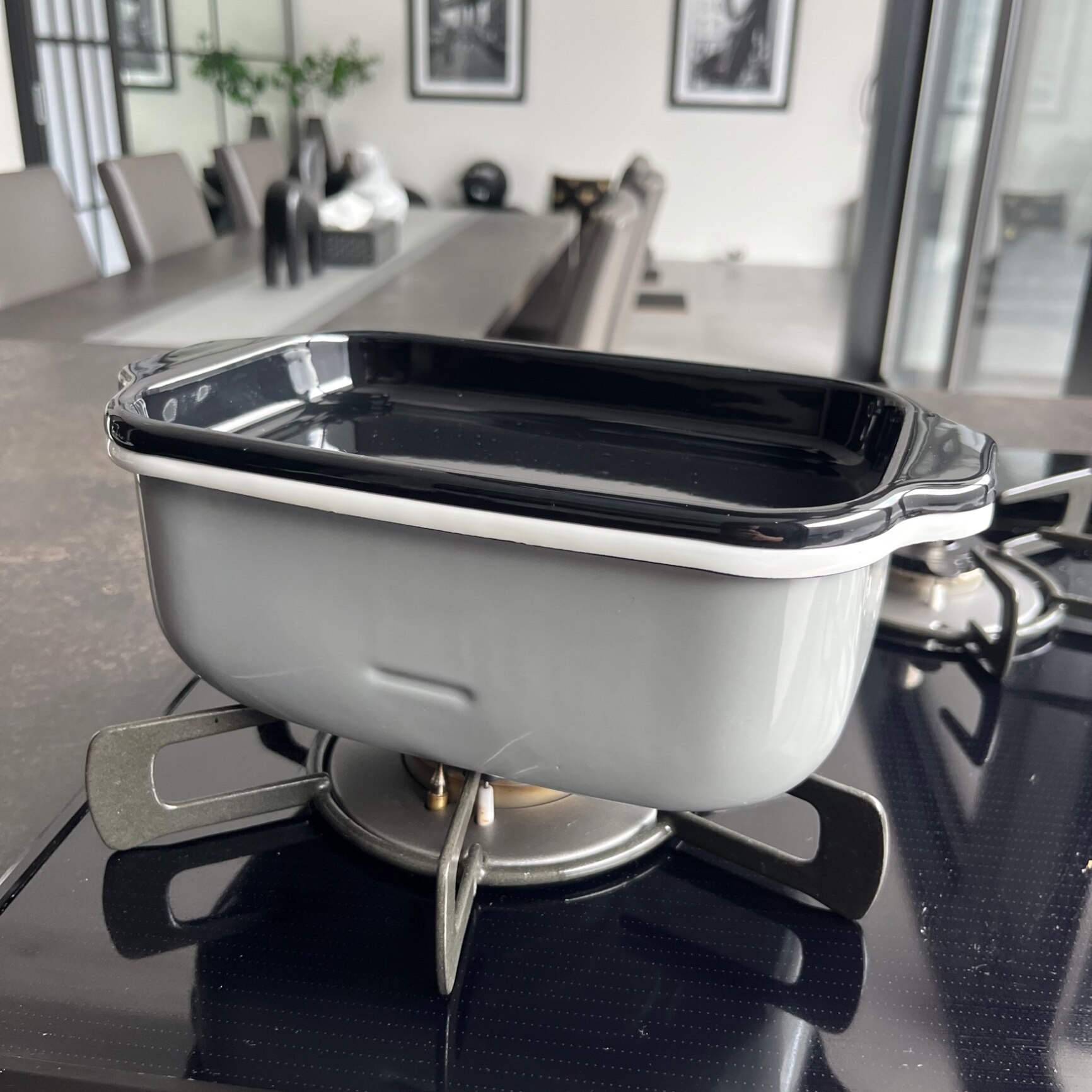 富士ホーロー 角型天ぷら鍋 IH対応 温度計付き 揚げ網 バット付き TP-20K.W .LG.VA【 天ぷら鍋 ホーロー ミニ 角 スクエア 少ない油 四角 揚げ鍋 四角い 琺瑯 ほうろう ...