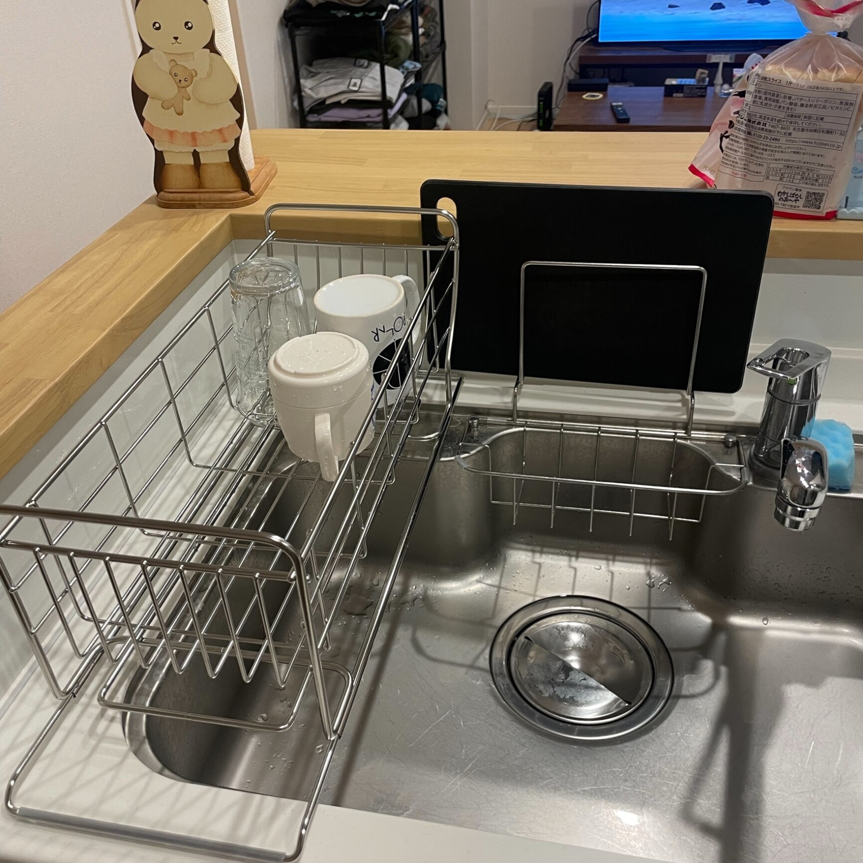 【KEYUCA公式店】ケユカ ネオナビオ ドレーナー[おしゃれ 水切りかご シンプル 水切りラック ステンレス デザイン オシャレ キッチン用品 水切りカゴ 水切りトレー 水切りバスケット ...