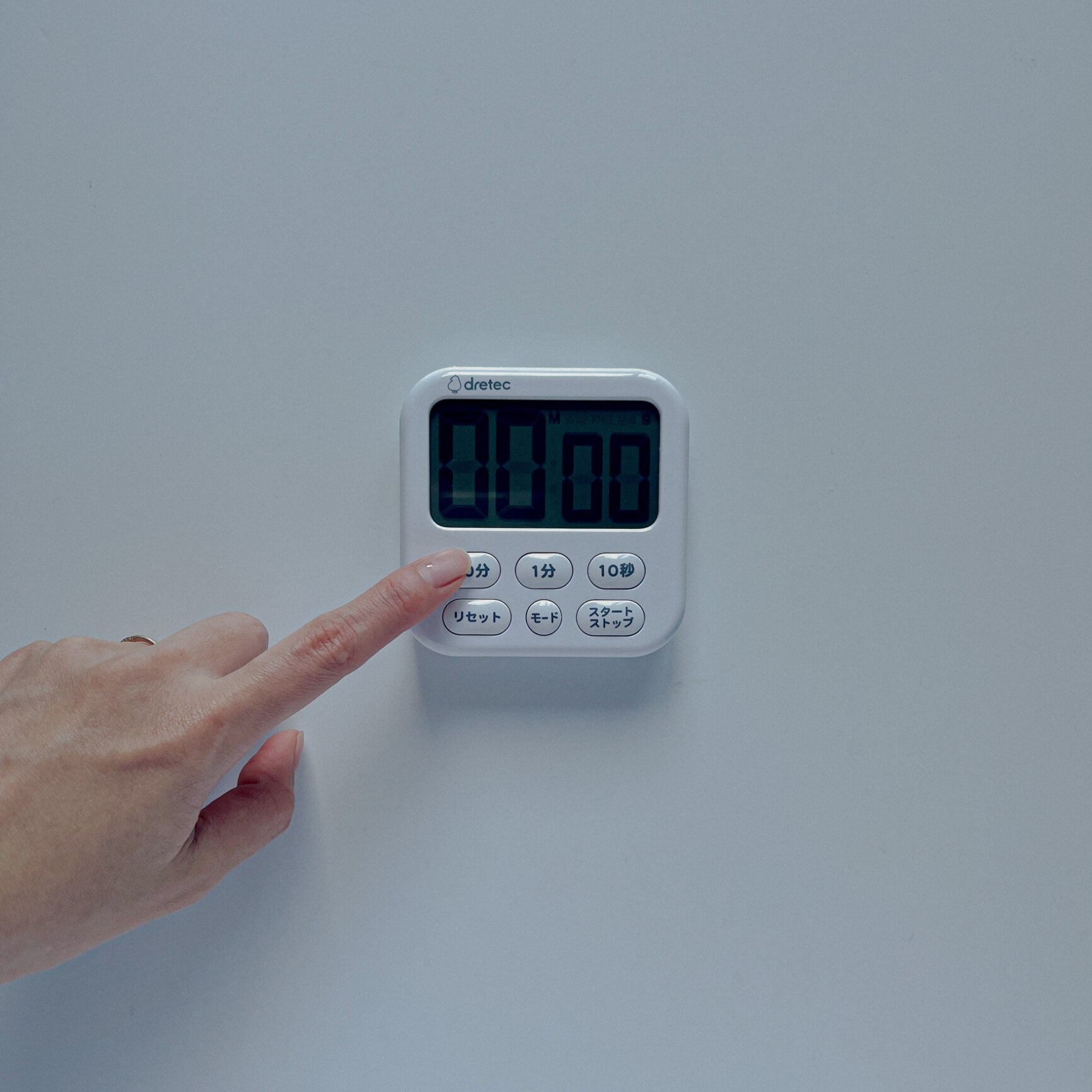 ドリテック 大画面タイマー シャボン6 ホワイト T-615WT [T615WT]【FBMP】