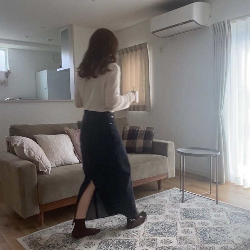 【SALE／40%OFF】Aラインデニムスカート coen コーエン スカート ロング・マキシスカート ブラック ネイビー【RBA_E】[Rakuten Fashion]