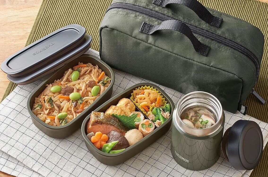 サーモス 真空断熱スープランチセット スモークブラック 200ml JEA-1001-SMB