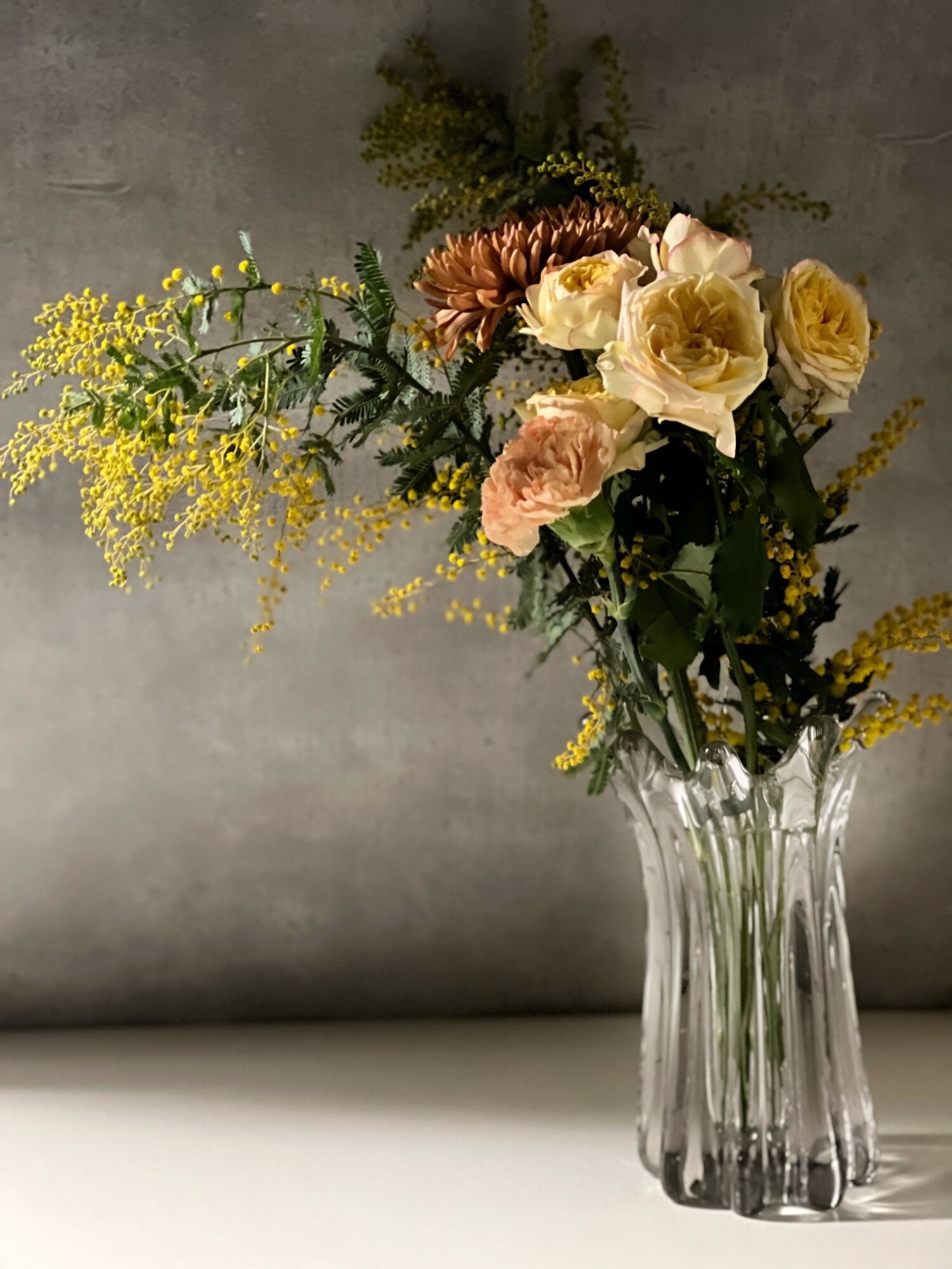 【SALE／30%OFF】【ferm LIVING/ファームリビング】GLASS HOLO VASE L フラワーベース ガラス ...