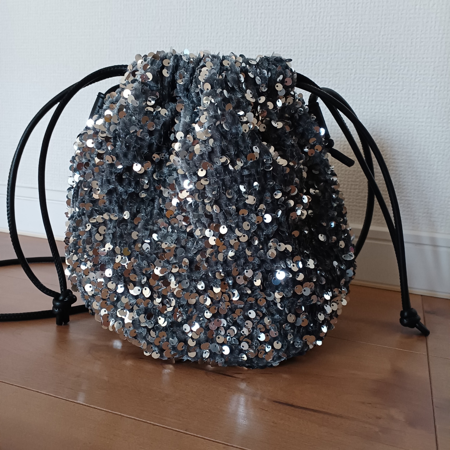 【SALE／20%OFF】LEPSIM アソートミニ巾着 レプシィム バッグ ショルダーバッグ ブラック シルバー【送料無料】