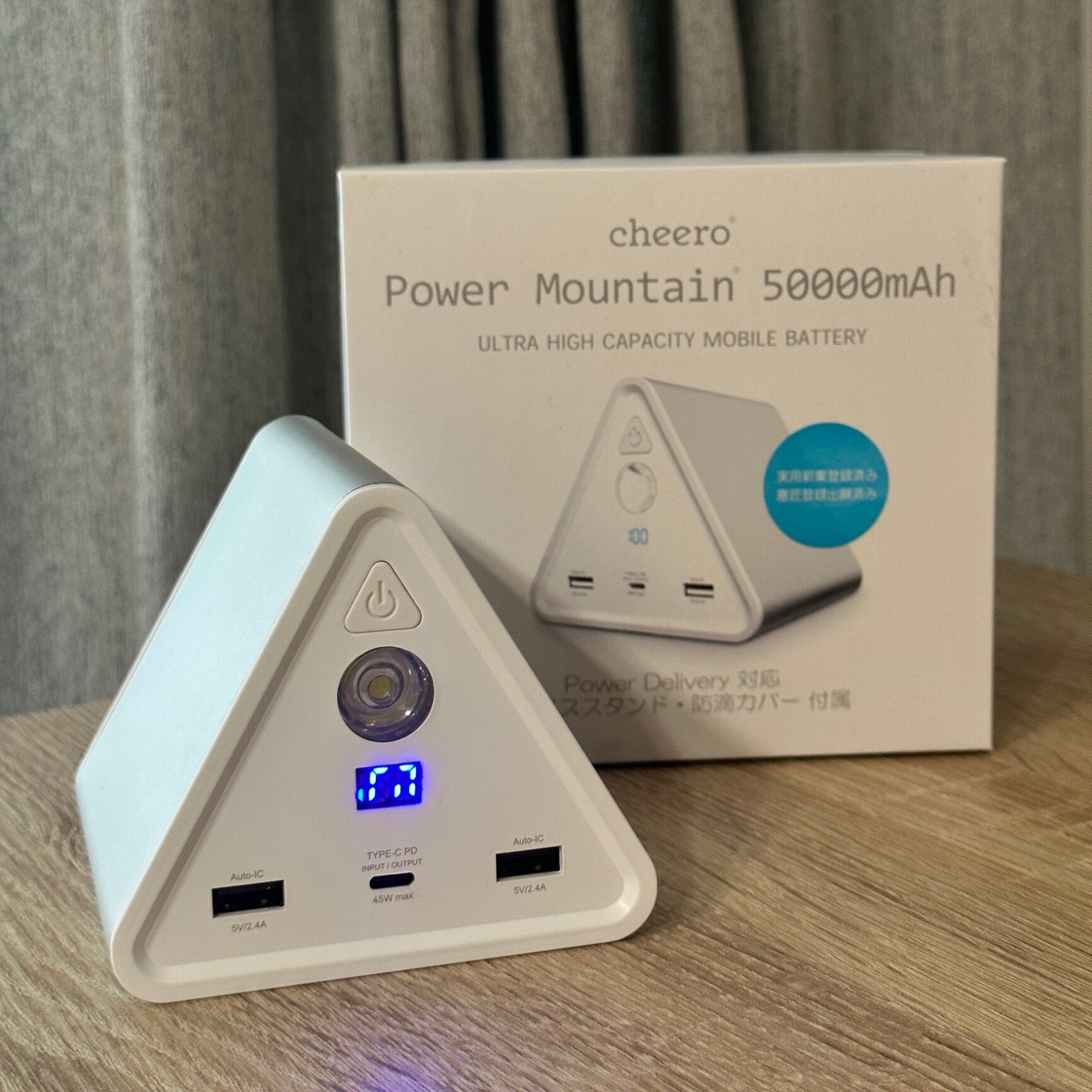 ★お買い物マラソン特別価格★ 超大容量 チーロ モバイルバッテリー cheero Power Mountain 50000mAh Power Delivery 対応 災害 緊急時 アウトドア ...