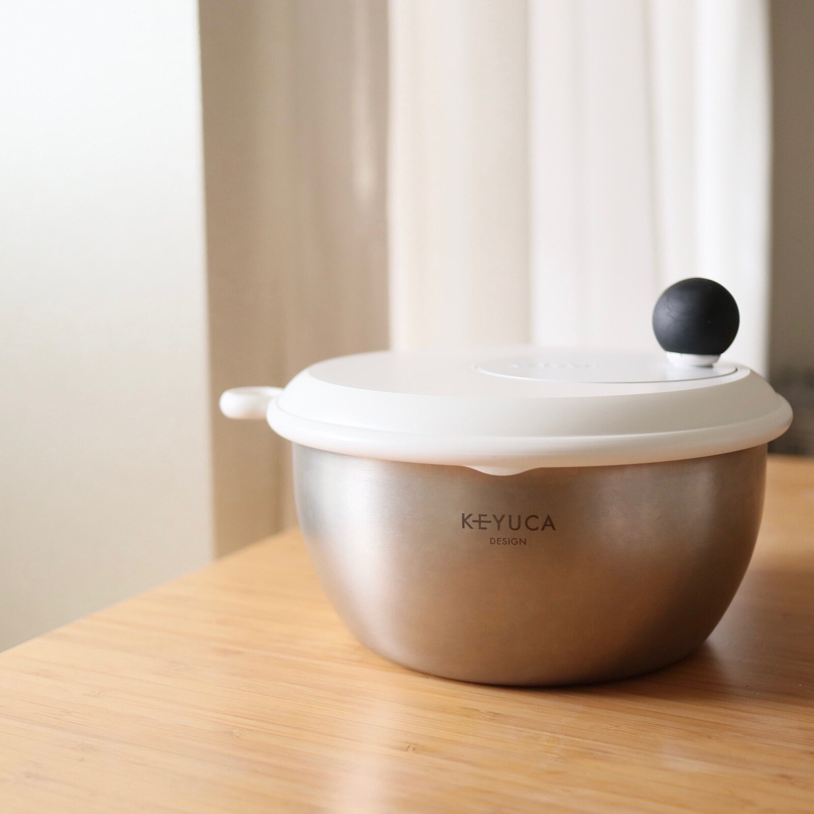 【KEYUCA公式店】ケユカ フォーウェイ・サラダスピナー II | おしゃれ シンプル ステンレス デザイン サラダスピナー オシャレ キッチン用品 スピナー 日本製 サラダ 野菜 水切り ...