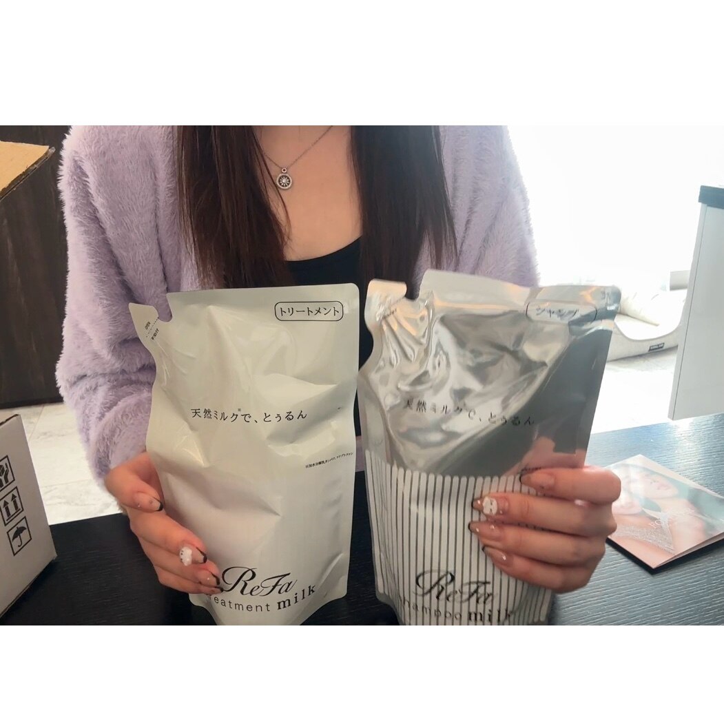 公式店【選べる詰替 単品・セット】リファ ミルクプロテイン ライン シャンプー 430ml トリートメント 430g ReFa サボン 梅雨 ぱさつき しっとり ダメージケア しっとり 天然 ...