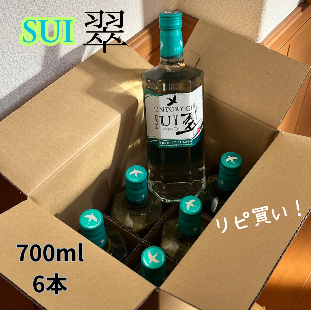 【送料無料】【ジン】サントリー ジャパニーズ ジン 翠 SUI 40° 700ml 6本 スピリッツ【東北・北海道・沖縄・離島の一部を除く】