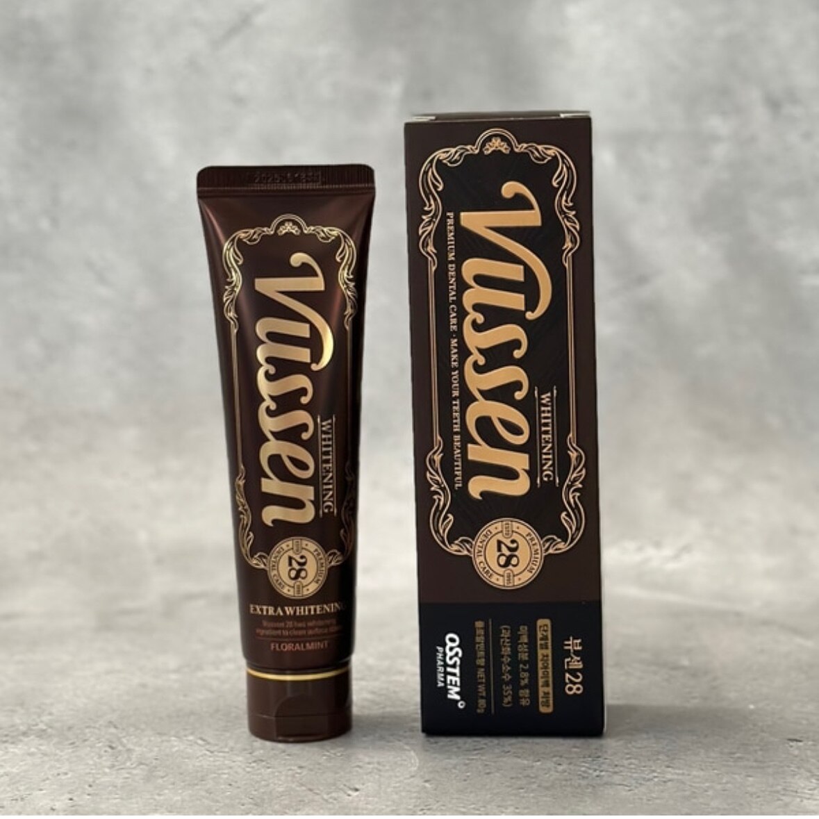 VUSSEN 28 30 ビューセン ホワイトニング 歯磨き粉 韓国 美容 美白 WHITENING 口臭 タバコ 歯の黄ばみ 虫歯 歯周病 デンタルケア 80g ビューセン28 ...