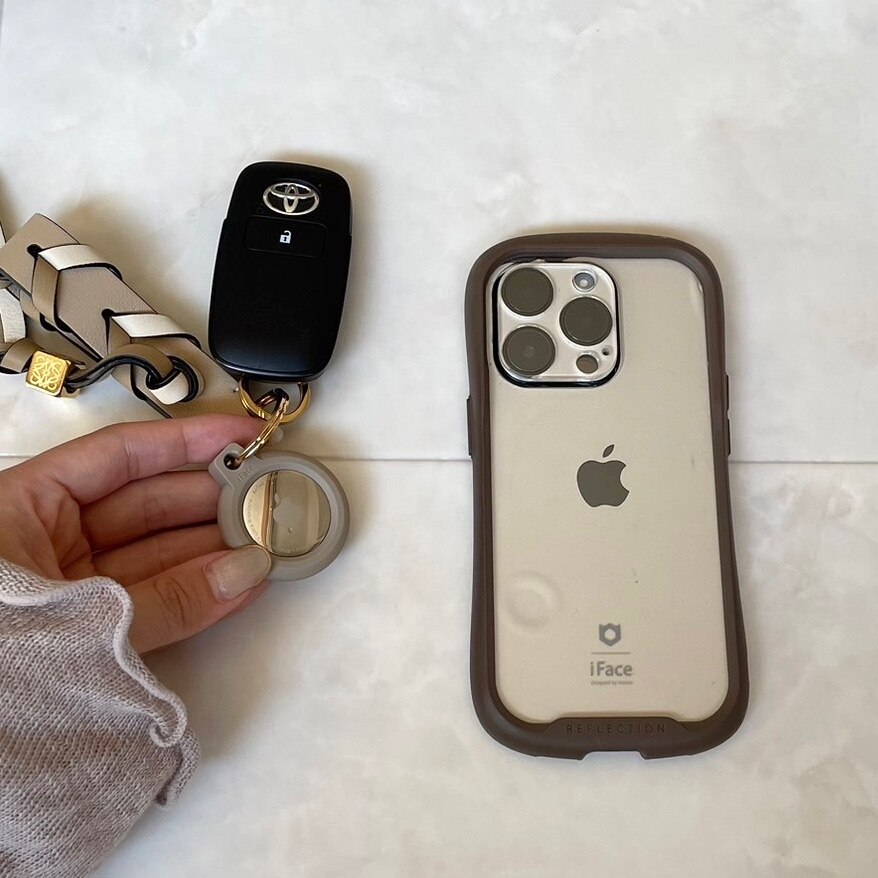 AirTag ホルダー iFace Reflection ケース【 air tag ケース エアタグ スマートタグ キーホルダー アクセサリー アイフェイス コーディネート 落とし物防止 落下 ...
