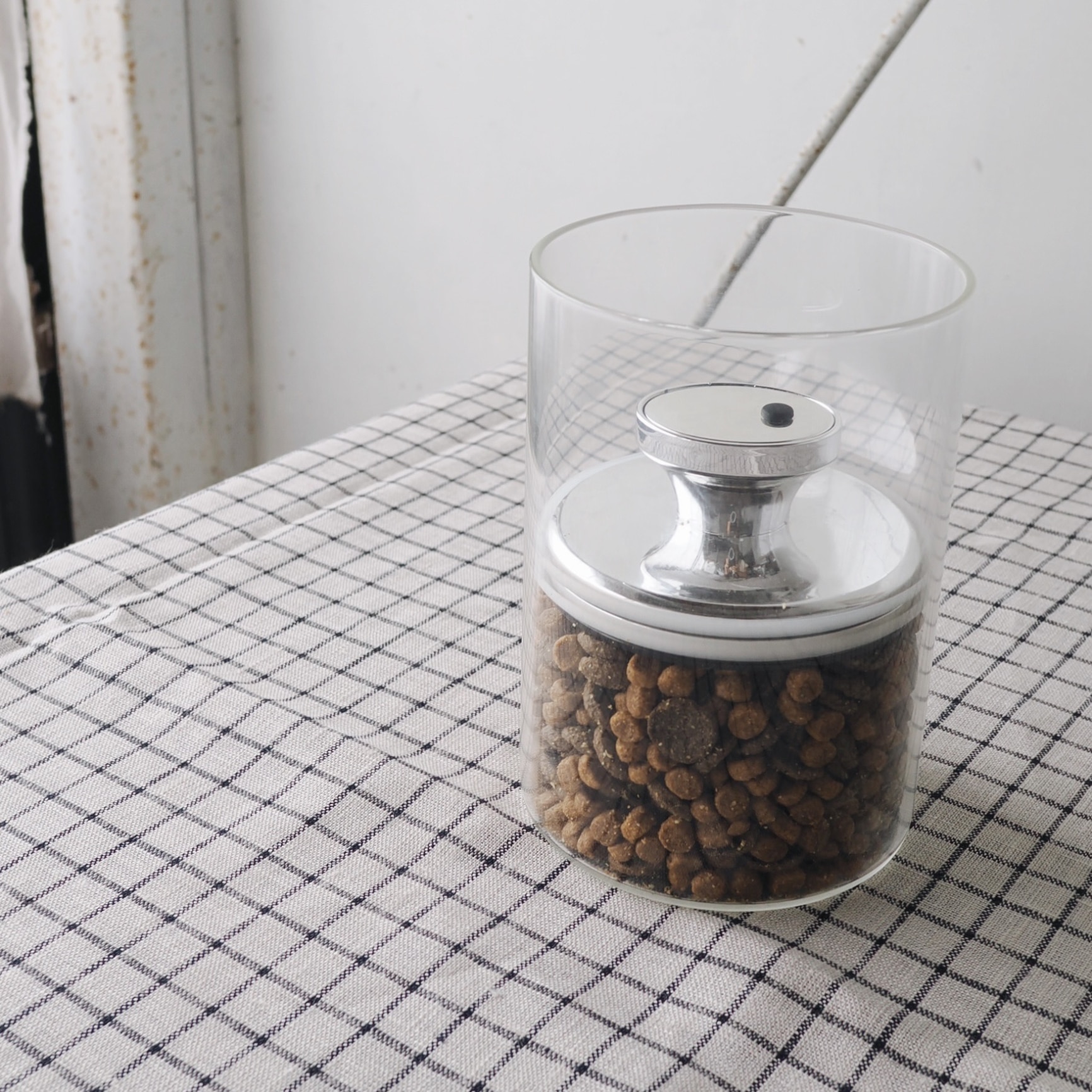 保存容器 ガラスキャニスター エアリデューサー （ スリム ワイド 1～2個セット 600ml 900ml 1.2L 1.3L 1.8L 2L 密封 ガラス ガラス保存容器 調味料容器 密封 ...