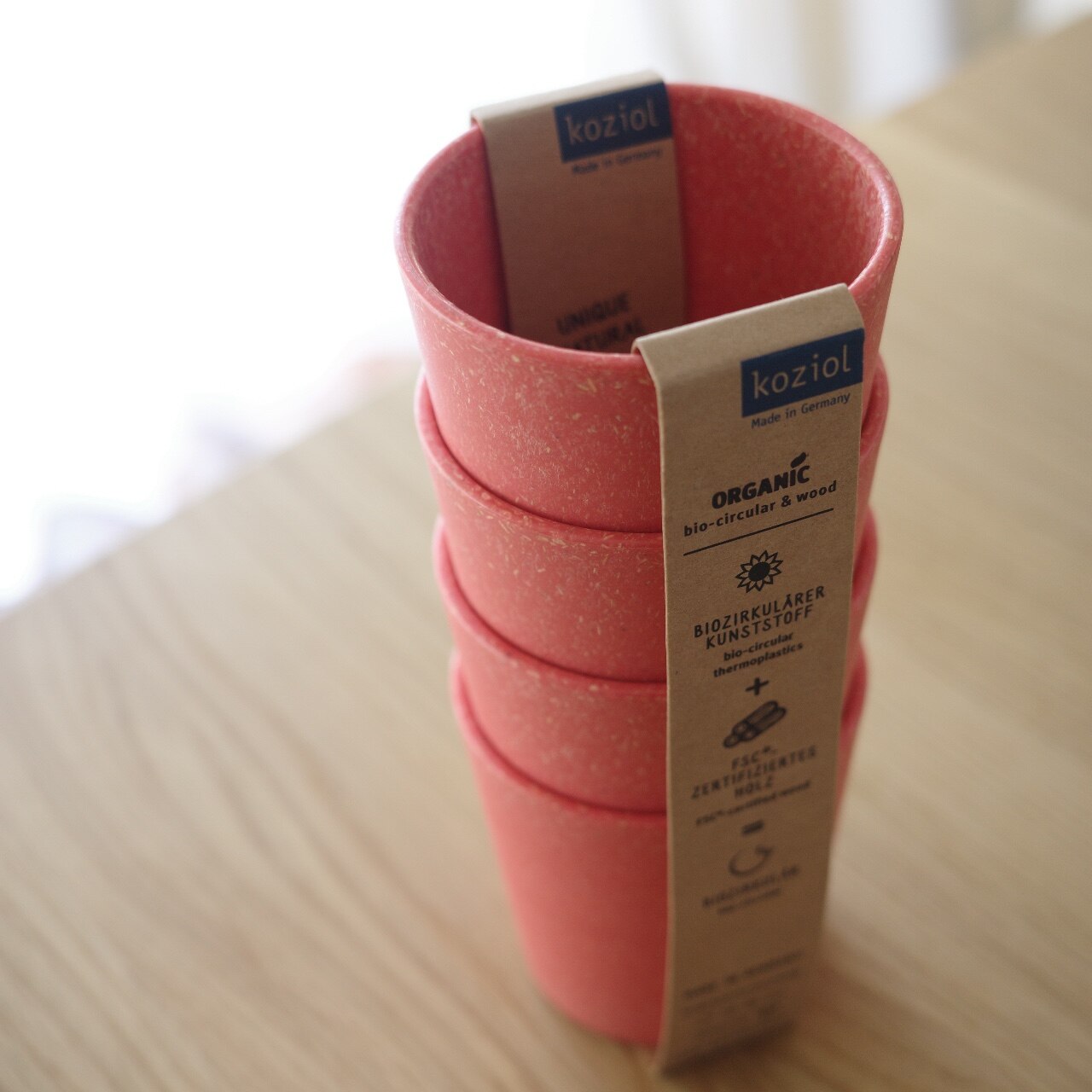 KOZIOL CONNECT カップS 190ml 4個セット koziol コジオル ドイツ アウトドア プラスチック食器 リサイクル リサイクル素材 耐久性 パーティー キャンプ ...