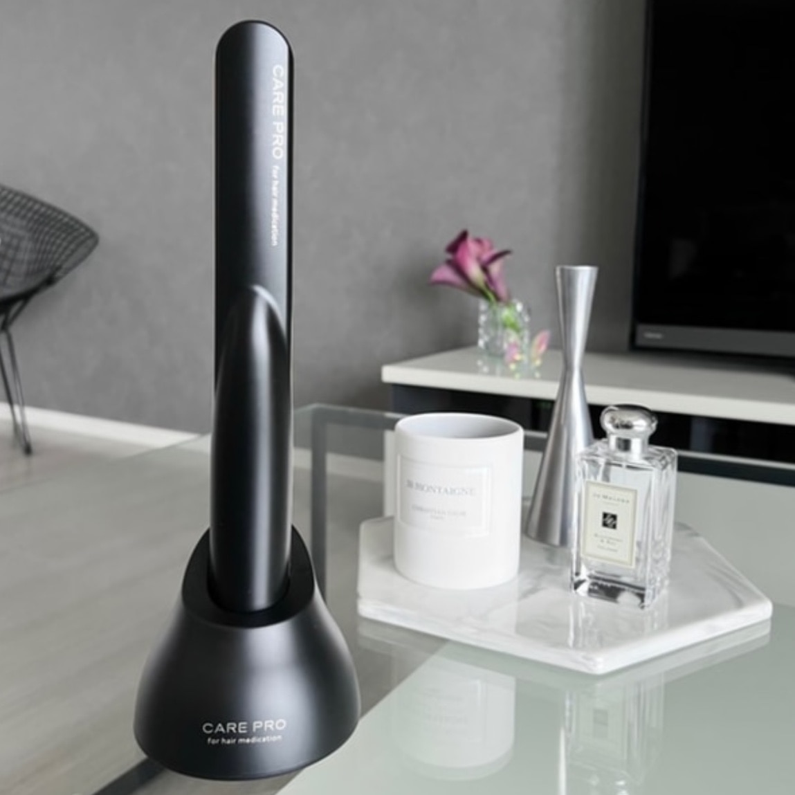 【正規公認/送料無料/保証付】ケアプロ ディープ CARE PRO DEEP 超音波アイロン トリートメント浸透器 ヘアアイロン ストレート ...