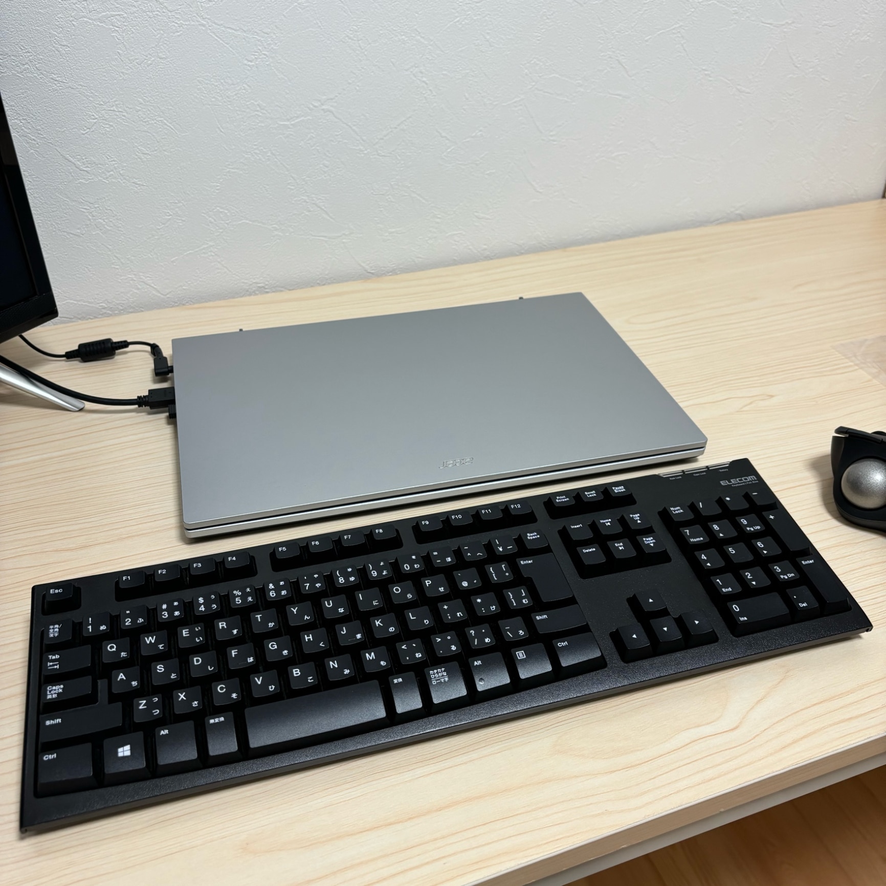 エレコム 無線 フル キーボード ワイヤレス メンブレン式 フルサイズ 109キー 日本語配列 ブラック Windows11 対応 TK-FDM106TBK