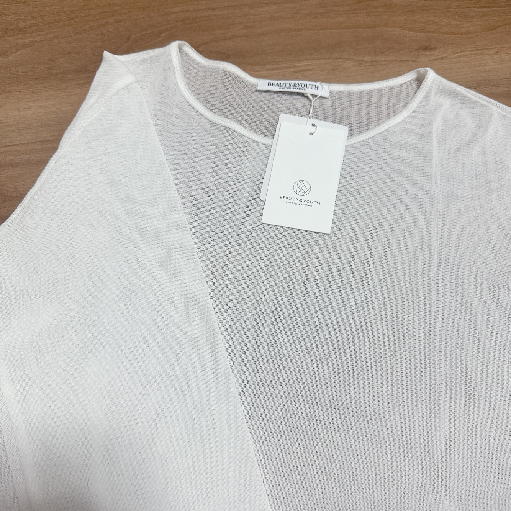 BEAUTY&YOUTH UNITED ARROWS コットンチュール プルオーバー ビューティー＆ユース ユナイテッドアローズ トップス カットソー・Tシャツ ブラック ホワイト ブルー【送料無料】