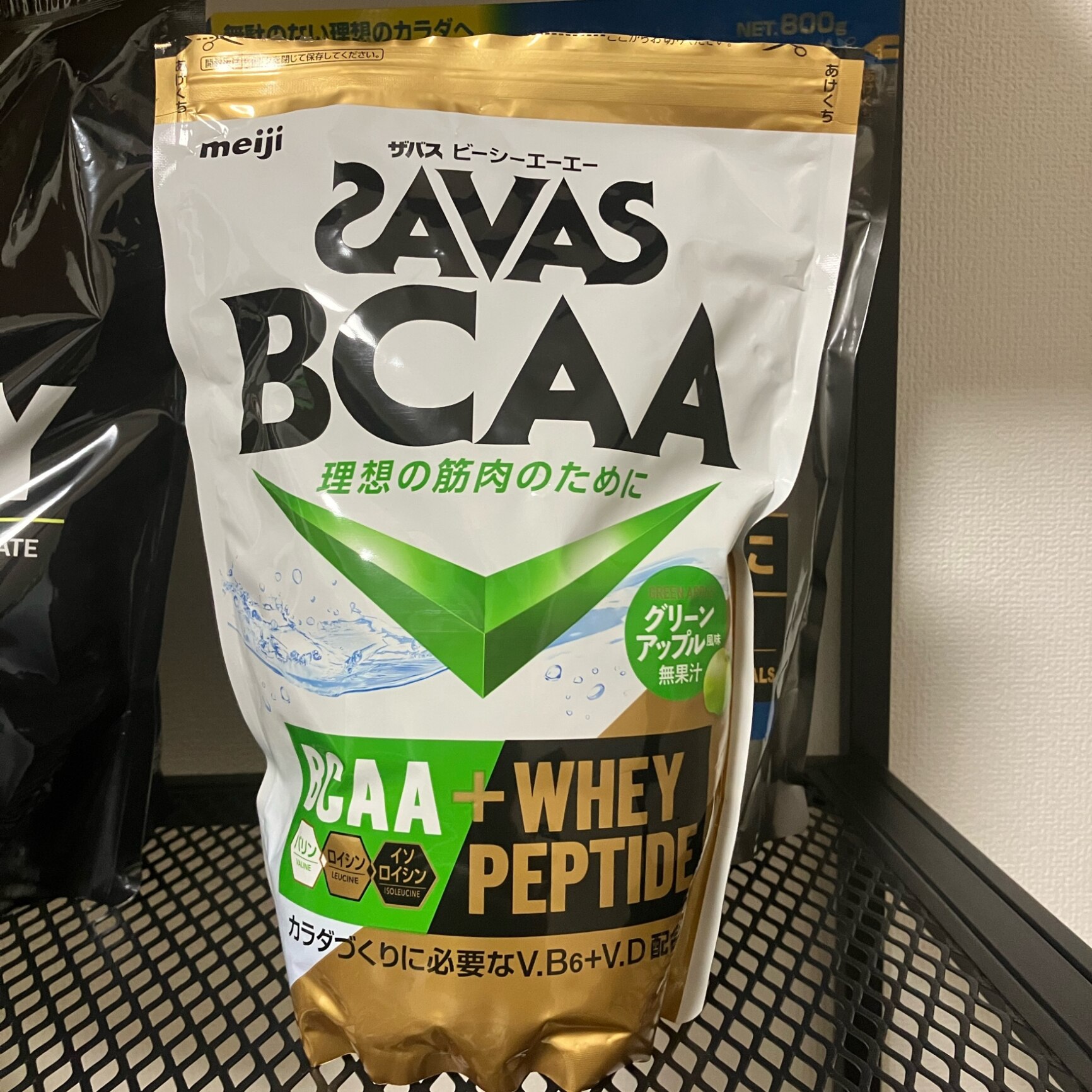 ザバス(SAVAS) BCAAパウダー グリーンアップル風味 450g 明治