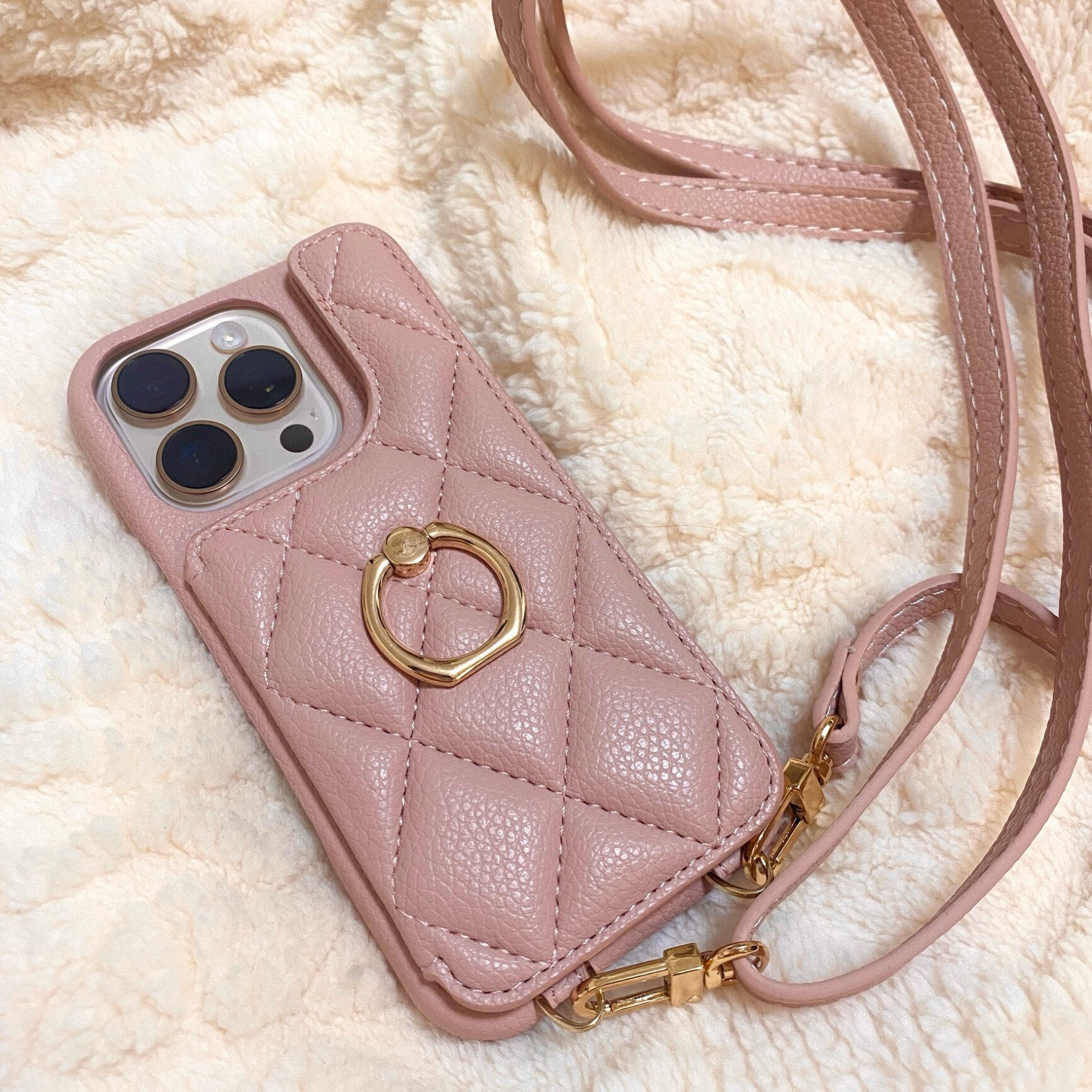 【初売りセール限定全品10%OFF★P10倍】iphone16 ケース キルティング ショルダー スマホケース ショルダー タイプ iPhone16 pro plus max iphone15 ...