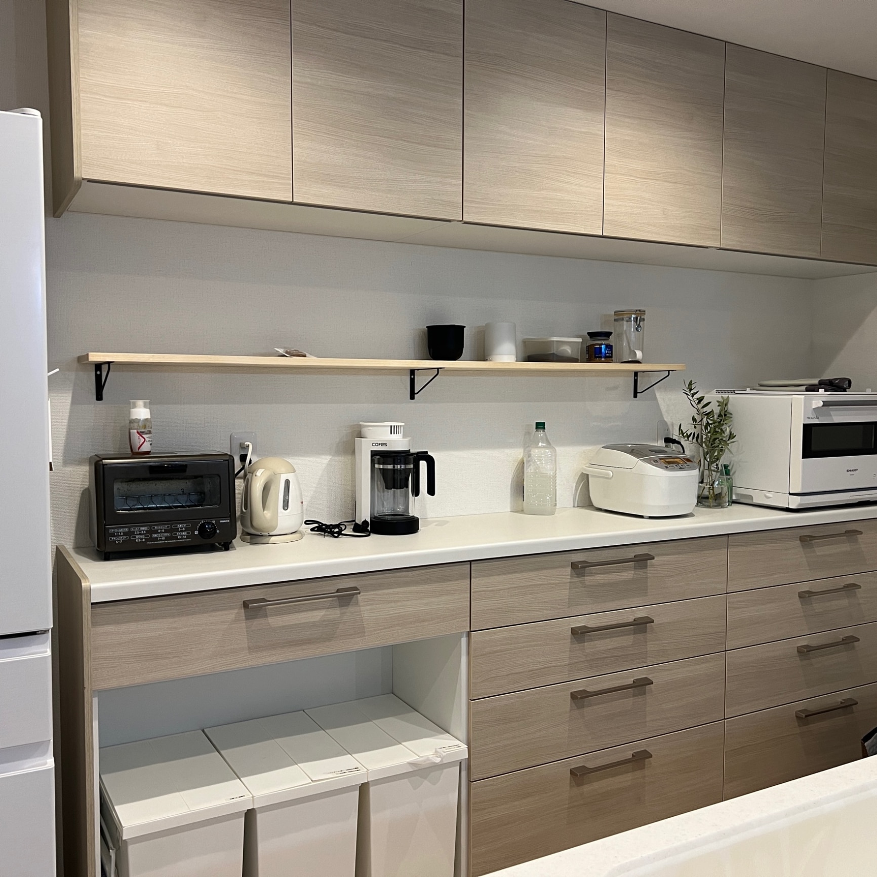 【5/9〜先着値引クーポン有】カップボード リクシル ノクト 幅255cm ロータイプ カウンター DIY キッチンボード 背面収納 キッチン 収納 食器棚 新築 リフォーム LIXIL 保証 ...