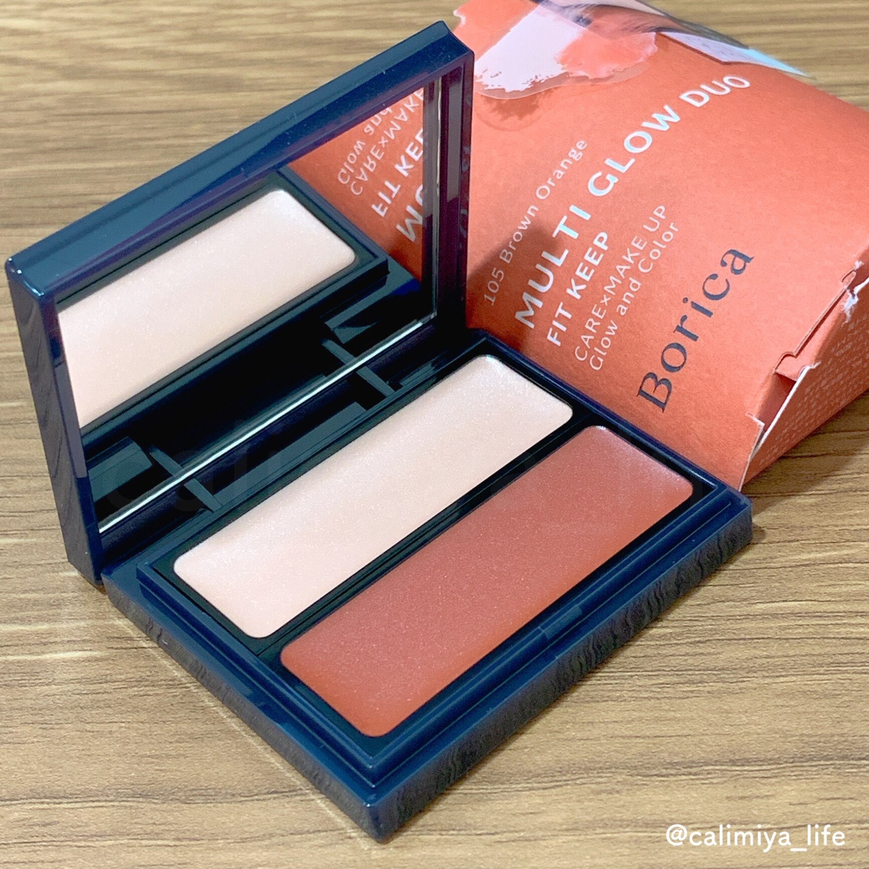 Borica 公式 ボリカ セラムマルチ グロウデュオ [ ハイライト ハイライター チーク ツヤ感 ツヤ肌 立体感 メイクパレット 透明感 ...