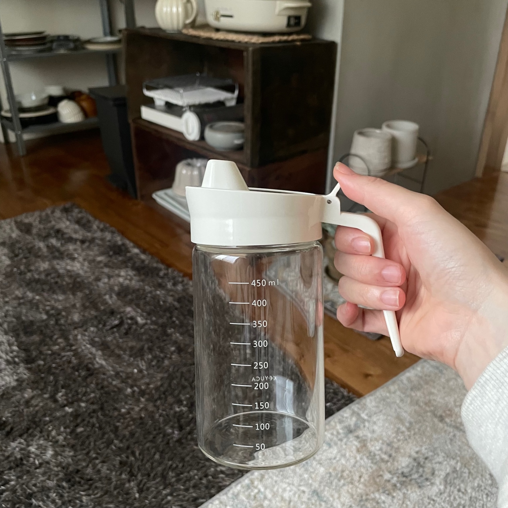 【KEYUCA公式店】ケユカ Relio オイルボトルIV[おしゃれ シンプル デザイン ホワイト モダン オイルボトル キッチン用品 ギフト オイルさし 液だれしない オリーブオイル 調味料 ...