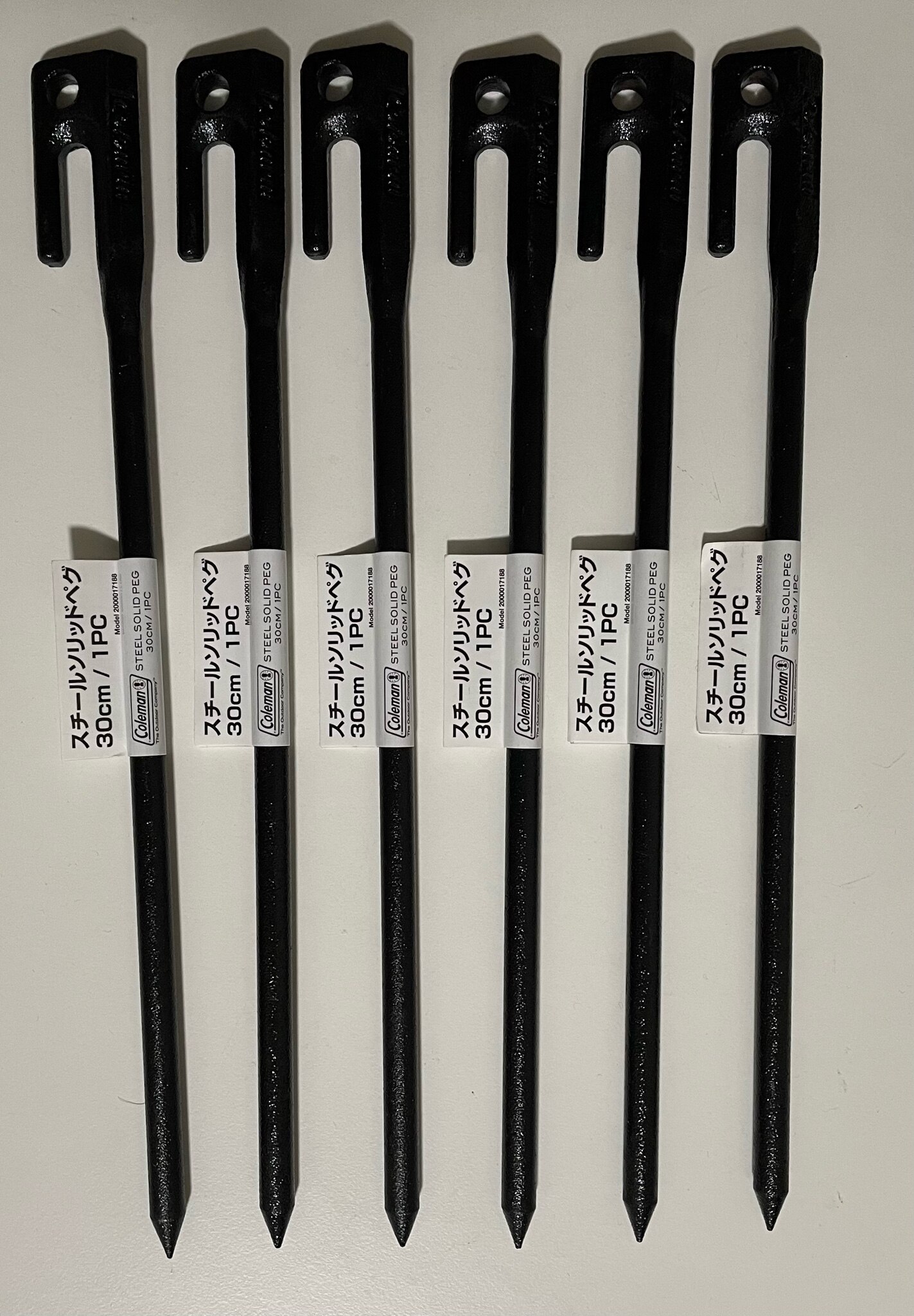 コールマン ペグ スチールソリッドペグ30cm 6本セット 2000017188 Coleman