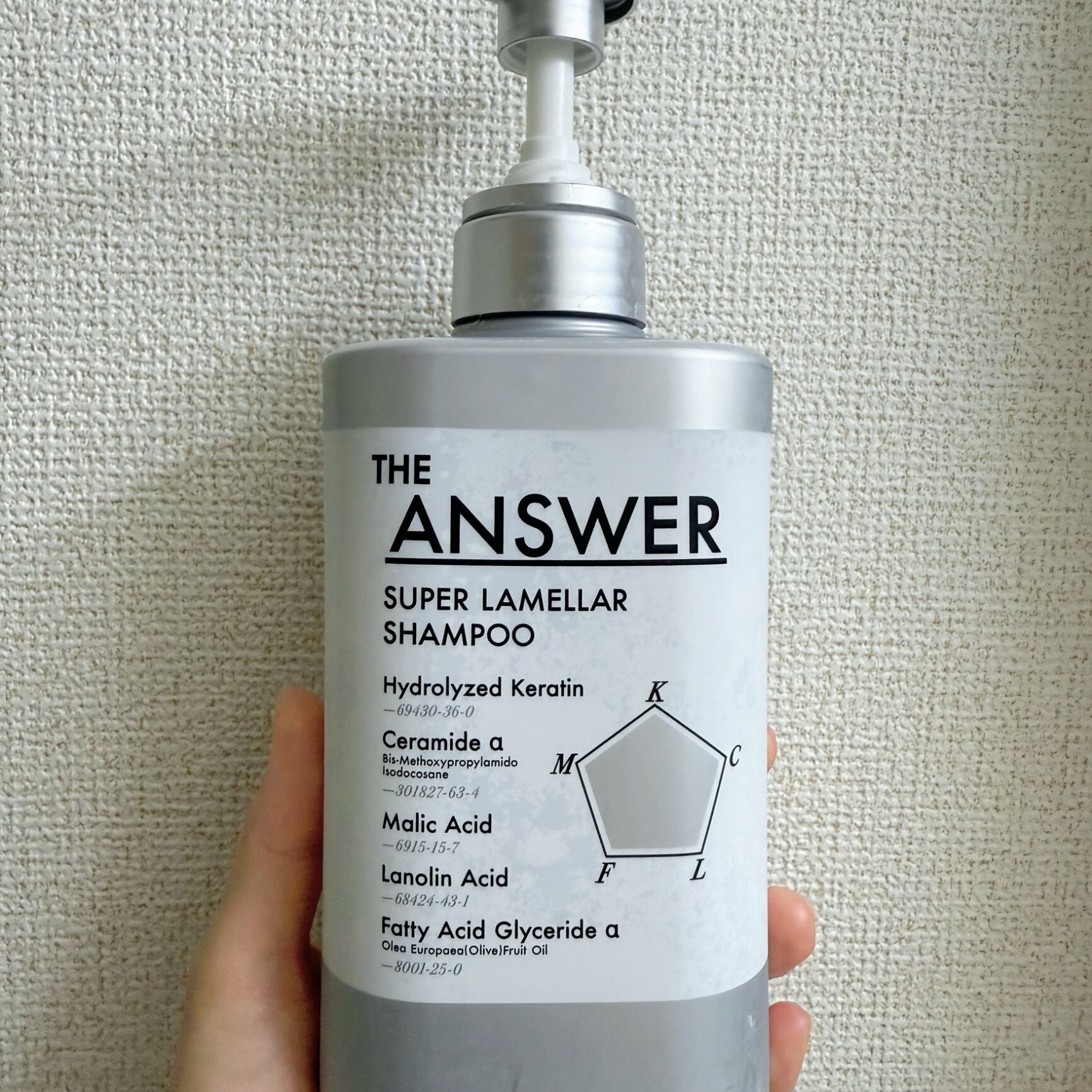 THE ANSWER(ジアンサー) スーパーラメラシャンプー ポンプ 400ml