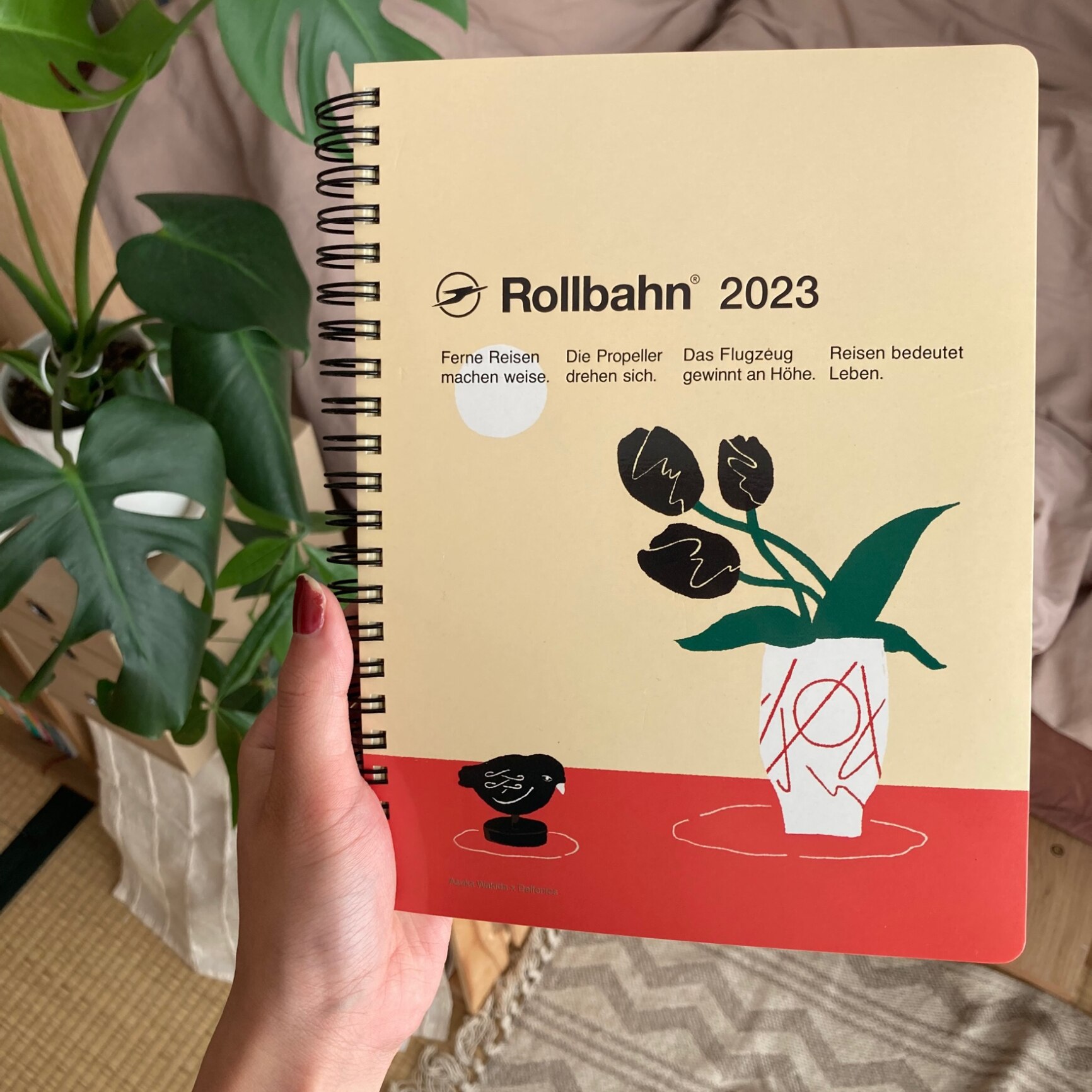 ロルバーン ダイアリー 2023/2024 A5 手帳 スケジュール帳 Haruka Ochiai 2023年3月始まり デルフォニックス The Rollbahn Monthly ...