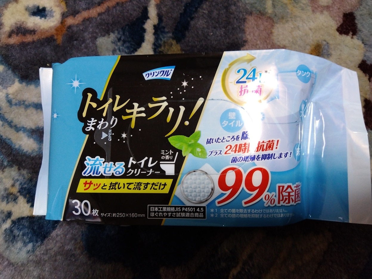 Life-do.Plus クリンクル トイレまわりキラリ 流せるトイレクリーナー 30枚入