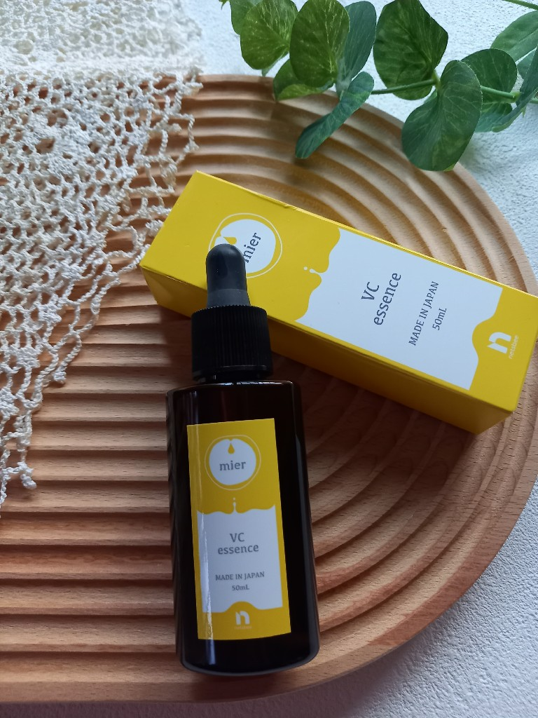 ビタミンC誘導体 30％配合 美容液 mier ミエル エッセンス VC 50mL 美肌 乾燥 高濃度 高保湿 原液 ビタミンc メール便対応 送料無料 netsbee 導入美容液 びたみんC ...
