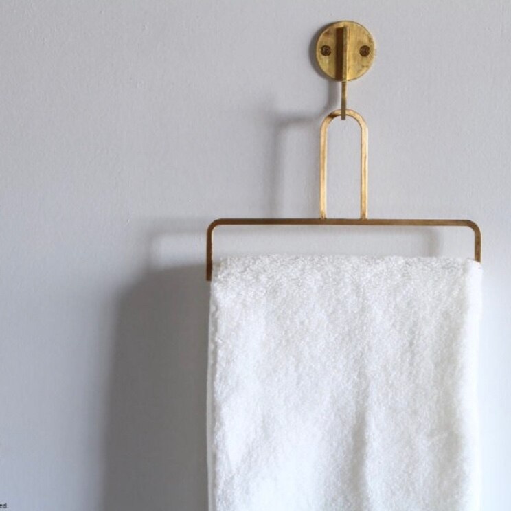 Hanger, Perpendicular / Brass【tsuji metal workshop】