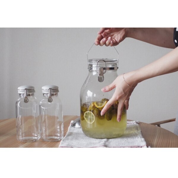 【11/1(土)限定！ 抽選で最大100%ポイントバック！】セラーメイト ワンプッシュ便利びん 500ml 223415 星硝【日本製 調味料入れ 調味料ボトル 保存瓶 ガラス 保存容器 ...