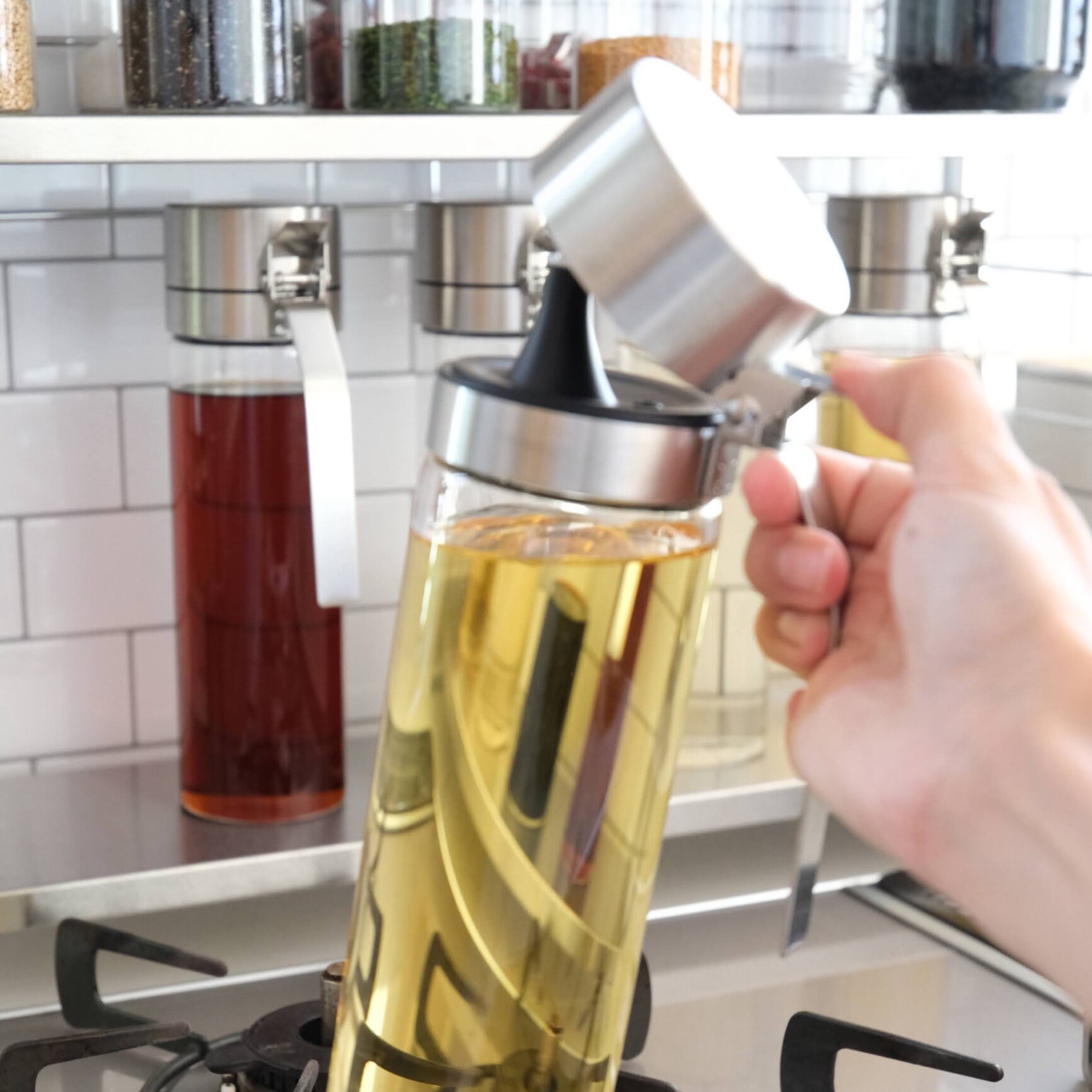 2個セット！DULTON オイル＆ヴィネガーボトル 【 500ml × 2個セット 】 R615-738 調味料入れ ダルトン オイルボトル ビネガーボトル オイル＆ビネガーボトル オイル ...