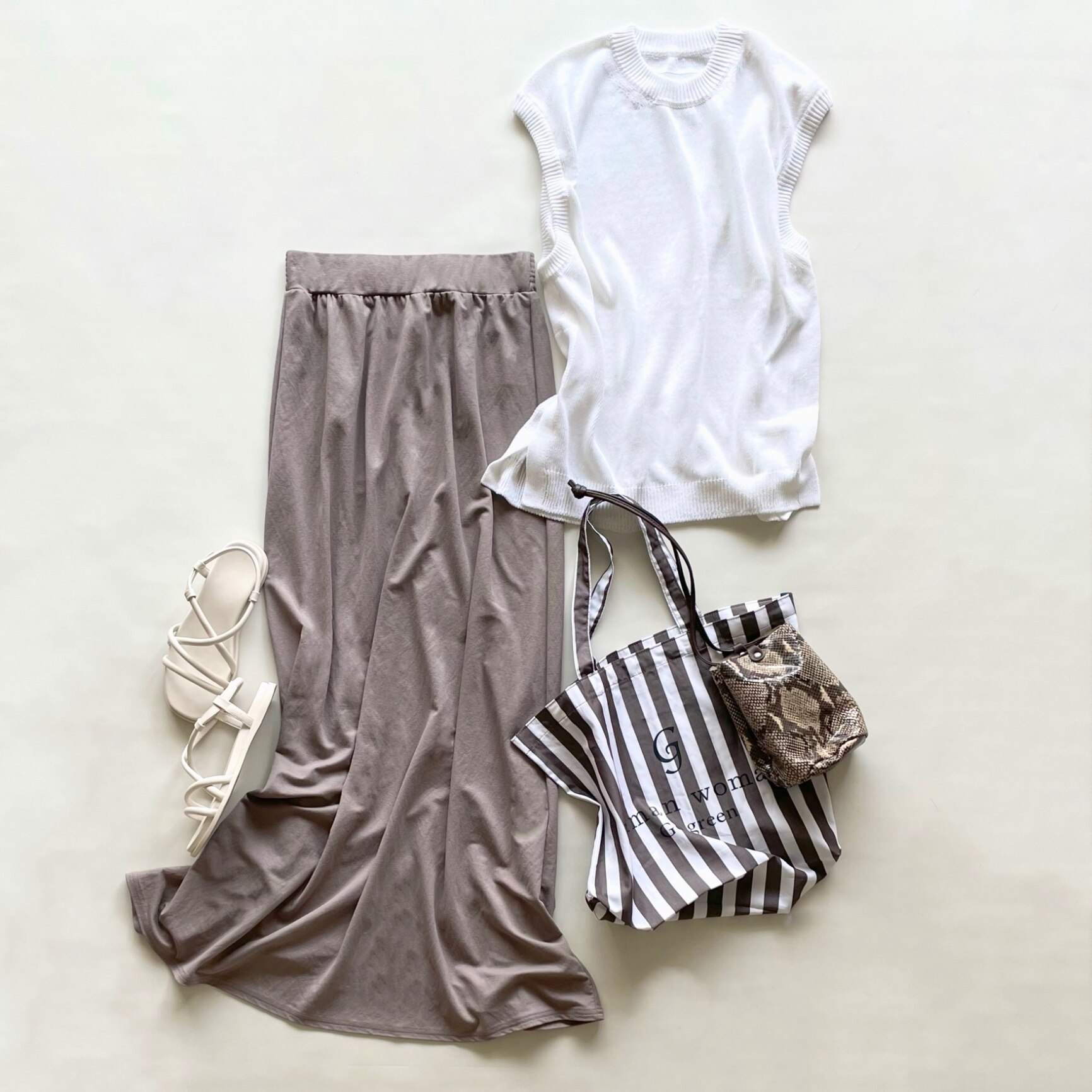 【SALE／47%OFF】LAKOLE (W)C/P フレアSK ラコレ スカート ロング・マキシスカート ベージュ グレー ブラック