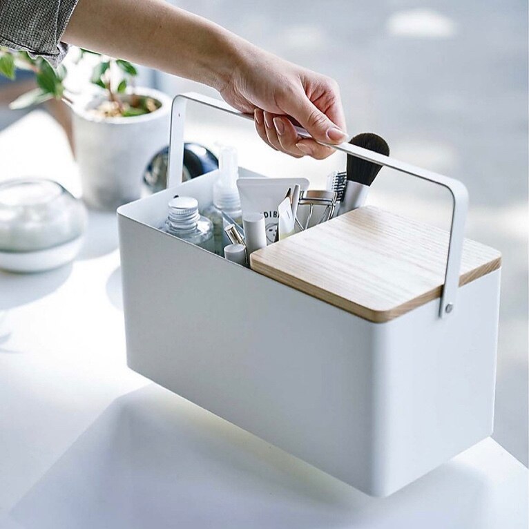 collex 【tower/タワー】メイクボックス 大容量 持ち運び 鏡付き コレックス インテリア・生活雑貨 その他のインテリア・生活雑貨 ブラック ホワイト【送料無料】