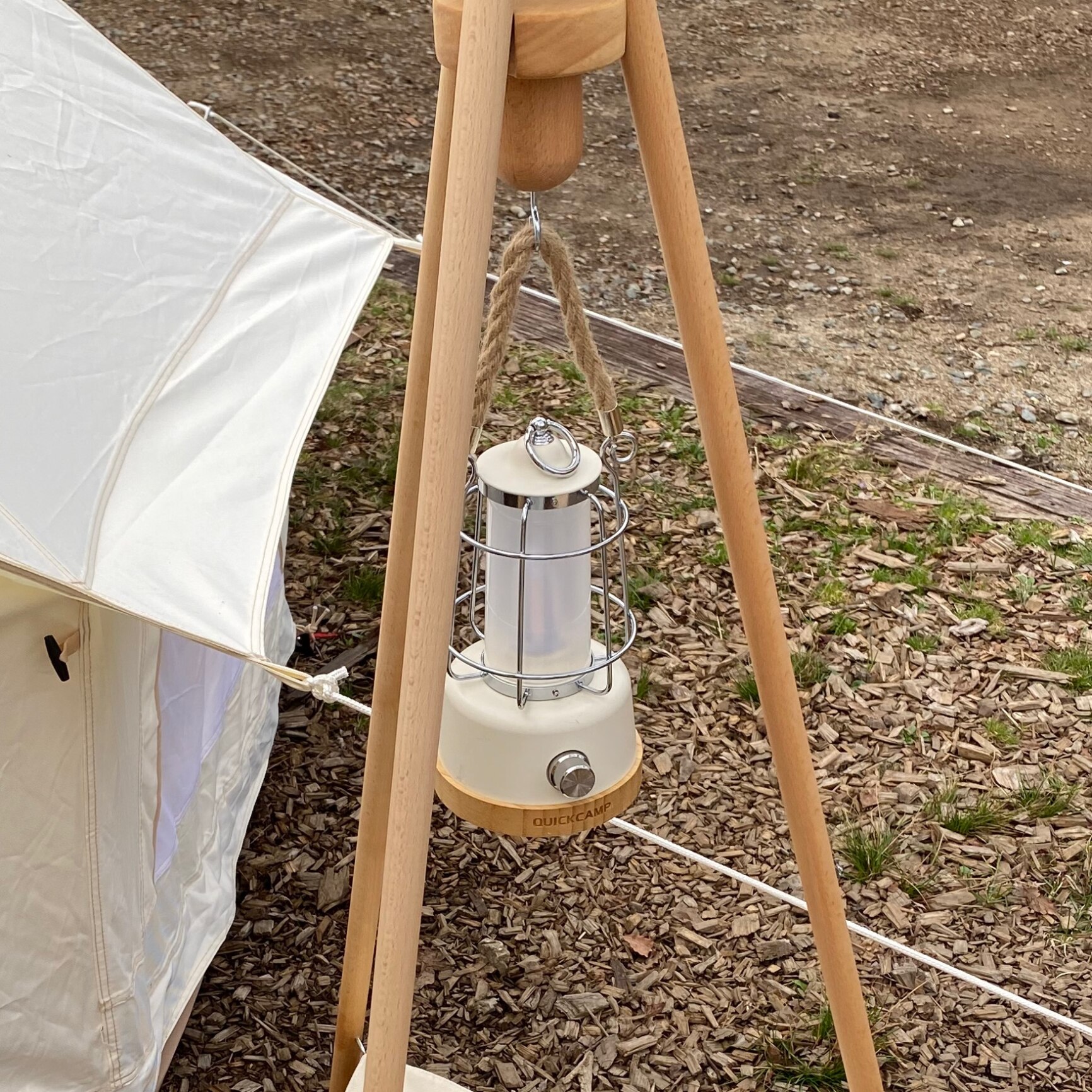 クイックキャンプ QUICKCAMP LEDランタン メノーラ 充電式 QC-LED370