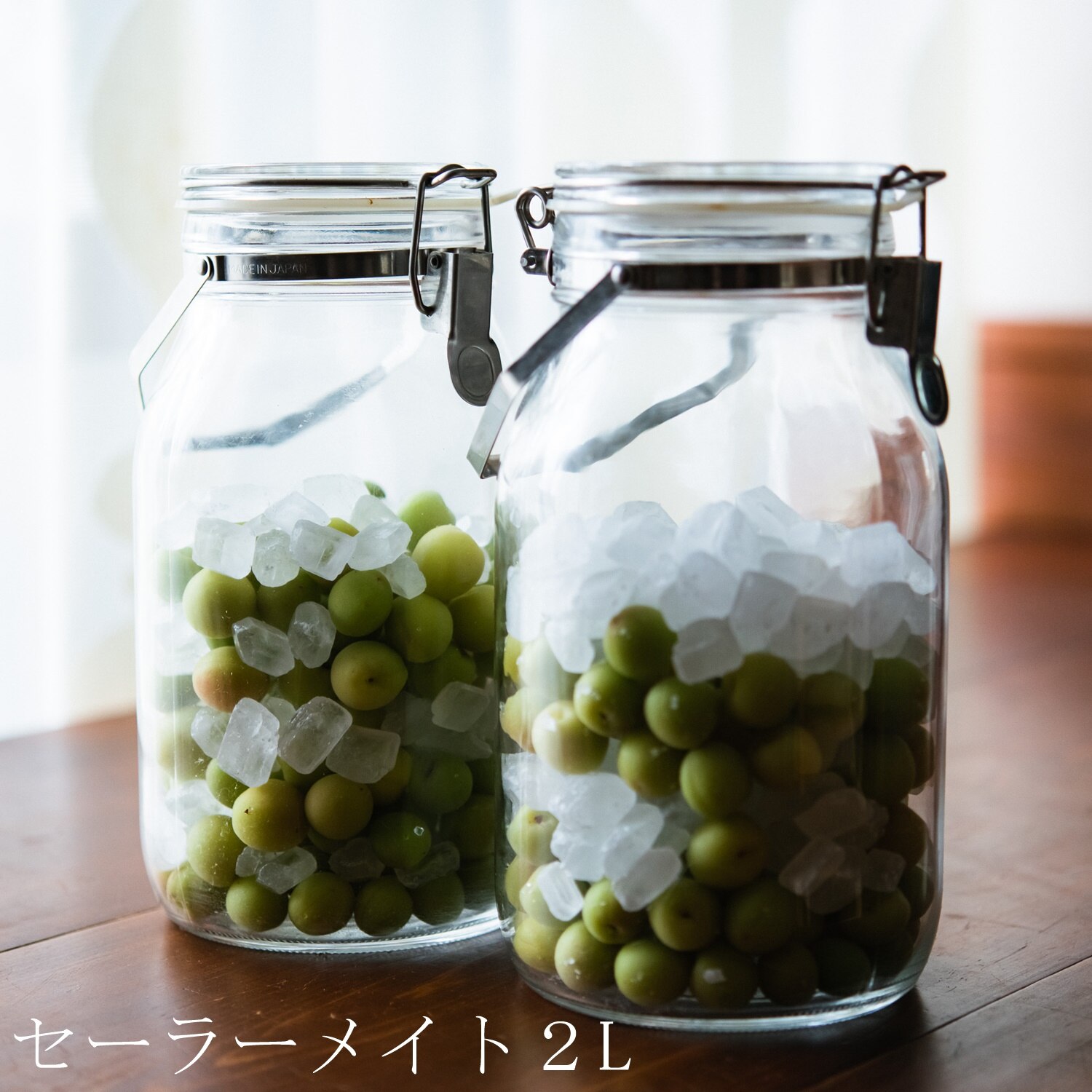 【当日出荷！営業日朝8時までのご注文分】Cellarmate（セラーメイト）取手付密封びん 2L #12 星硝