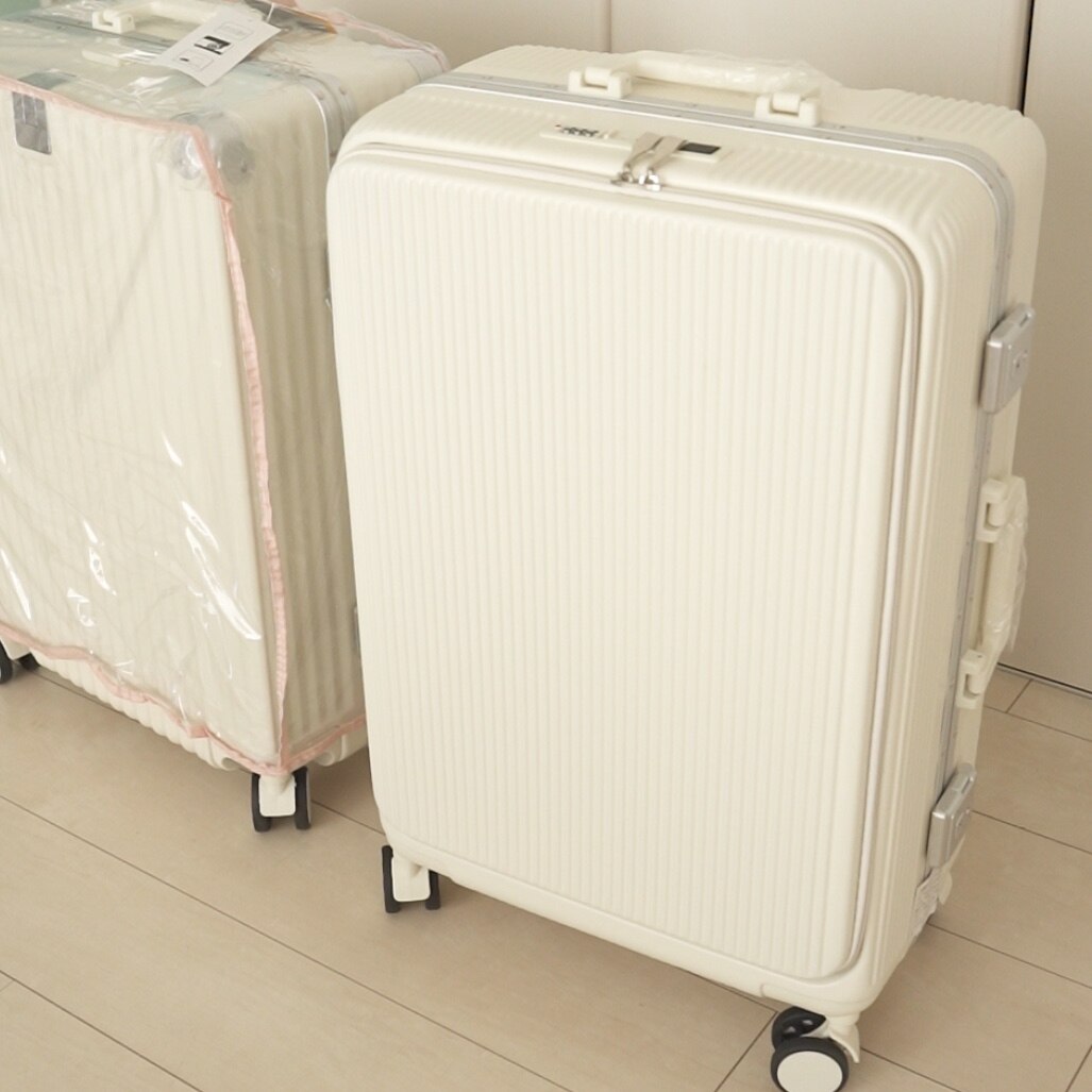 1500OFFクーポ配布中！♪04/10 23:59終了!】B4U スーツケース フレームタイプ 正規品 多機能 フロントオープン 可愛い Sサイズ Mサイズ 20 24インチ USBポート ...