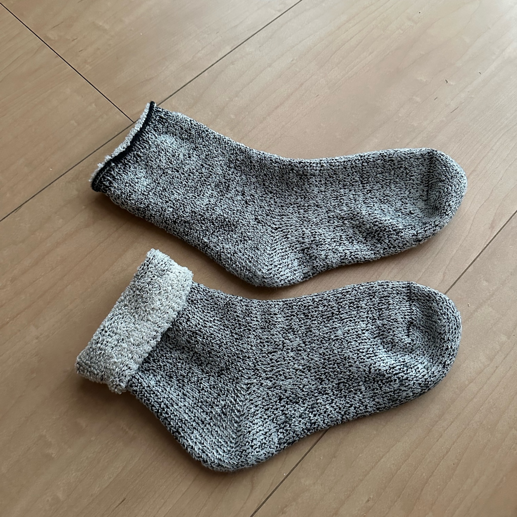 【KEYUCA公式店】ケユカ 【23〜25cm】B 内側綿パイルクルー [靴下 ルームソックス やわらか 滑り止め 蒸れにくい フィット感 重ね履き 通販]