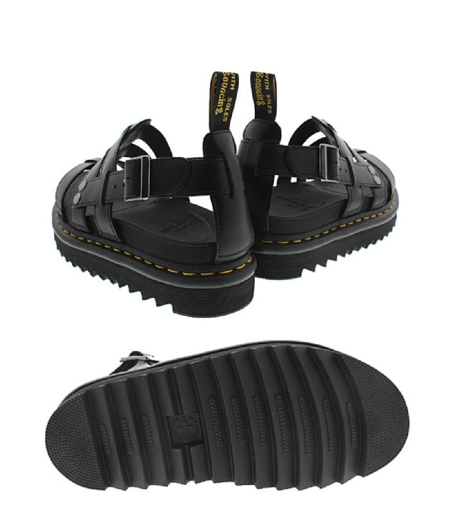 交換・返品 初回時送料無料（沖縄県を除く）ドクターマーチン Dr.Martens サンダル テリー TERRY ブラック 23521001