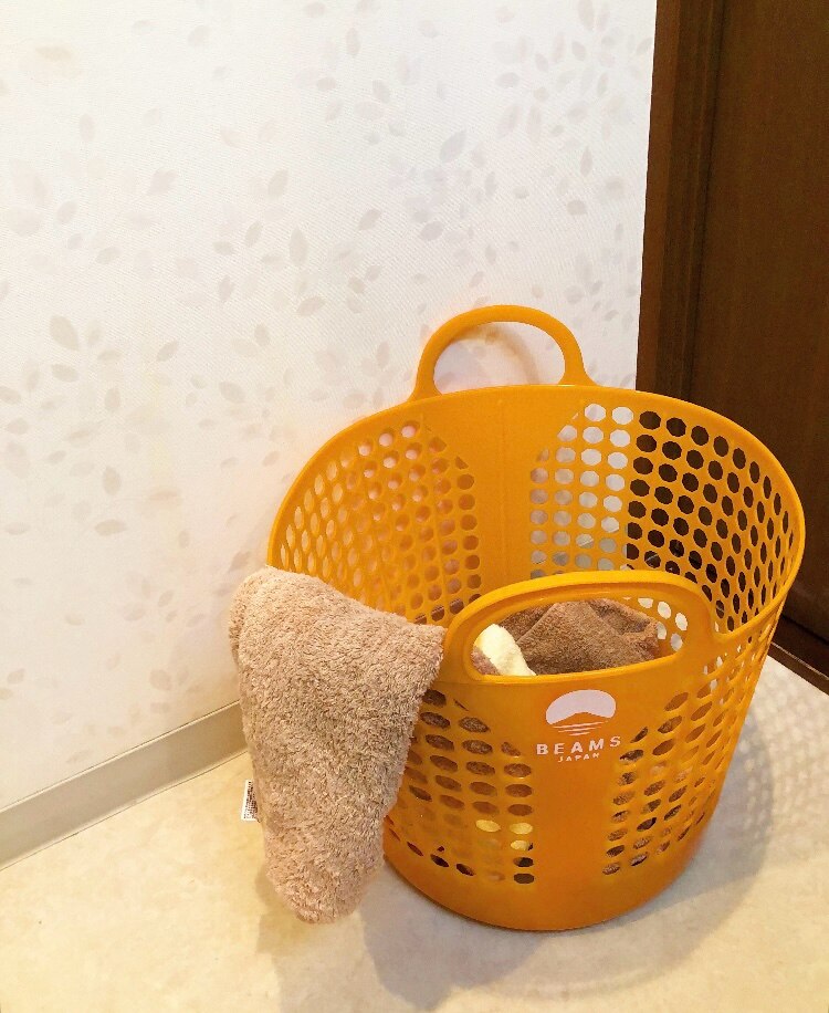 BEAMS JAPAN ISETO / 別注 ランドリー バスケット ビームス ジャパン ファッション雑貨 その他のファッション雑貨 オレンジ ...