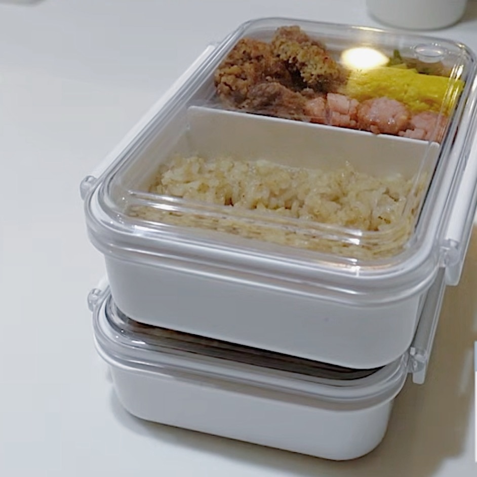 お弁当箱 1段 まるごと冷凍弁当 650ml 2個セット タイトボックス （ 弁当箱 作り置き レンジ対応 食洗機対応 冷凍 一段 仕切り付き 保存容器 レンジOK 食洗機OK 作りおき お ...