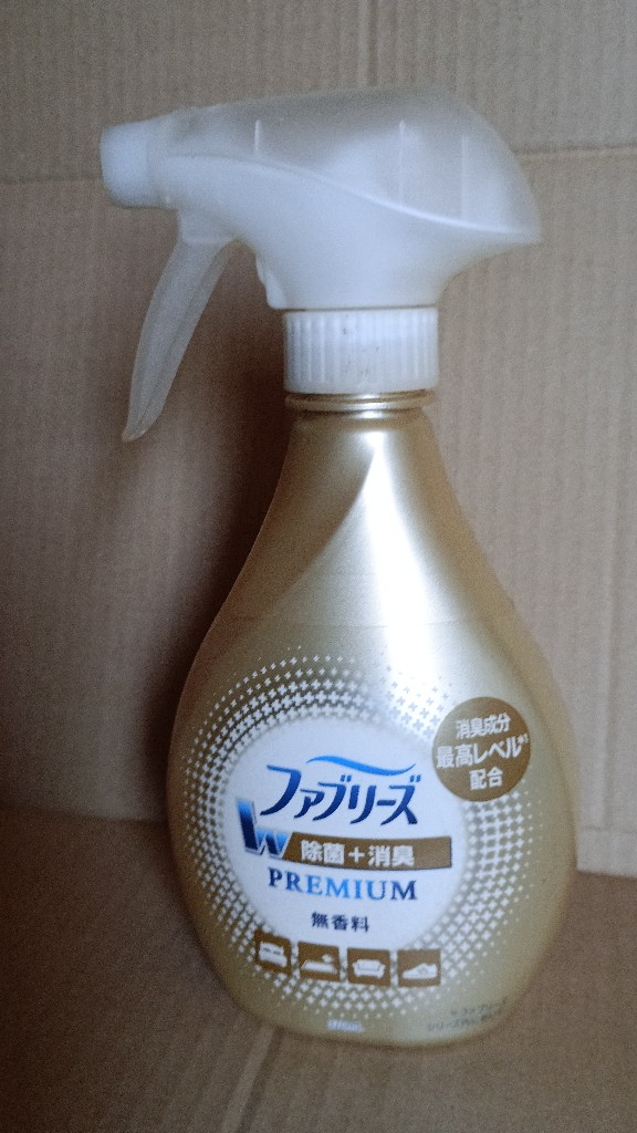 【最短当日お届け(チケット要)】 ファブリーズ W除菌+消臭スプレー 布用 PREMIUM 無香料 本体 370ml 消臭スプレー