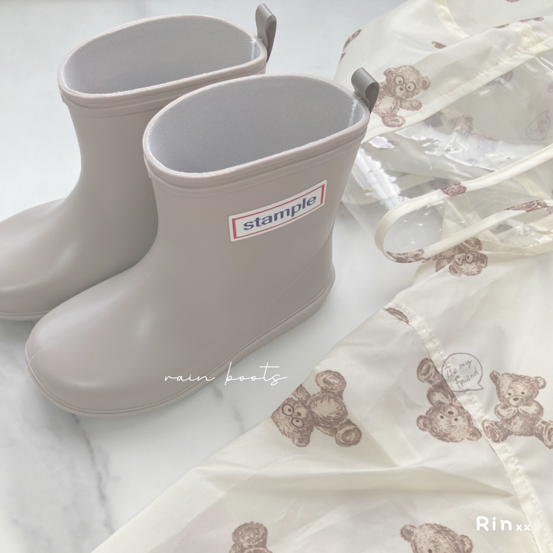 【日本製】stample レインブーツ [13.0cm〜20.0cm] 75005-BOT キッズ ベビー ジュニア 長靴 レインシューズ スタンプル 入園準備 8000097 【定番