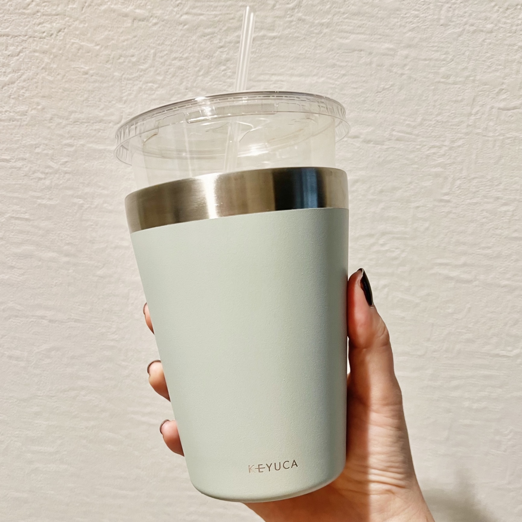 【KEYUCA公式店】ケユカ caffio ステンレスタンブラー 450ml[カフィオ コップ 保温 ギフト プレゼント 保冷 カップホルダー タンブラー コーヒー オフィス 持ち運び ...