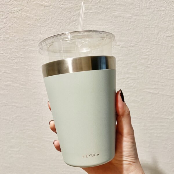 【KEYUCA公式店】ケユカ caffio ステンレスタンブラー 450ml[カフィオ コップ 保温 ギフト プレゼント 保冷 カップホルダー タンブラー コーヒー オフィス 持ち運び ...